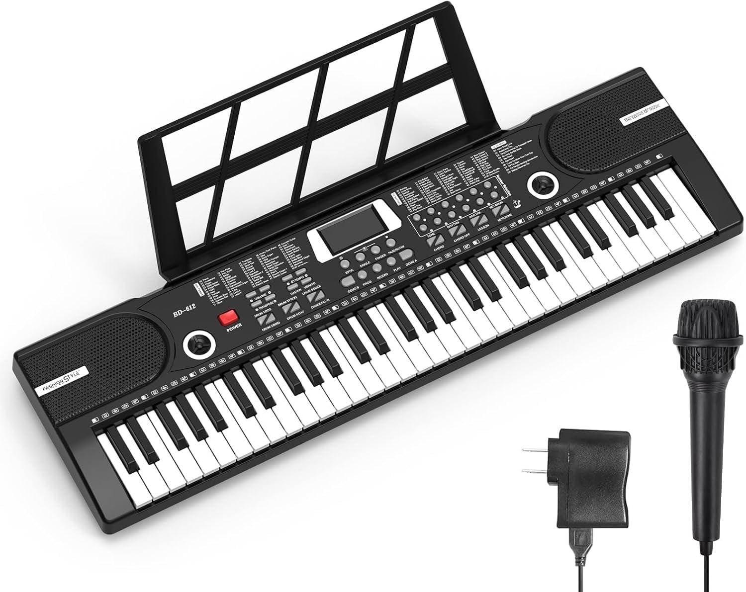 Mixfeer 61-Key Electronic Keyboard, Portable Piano with Speaker ...