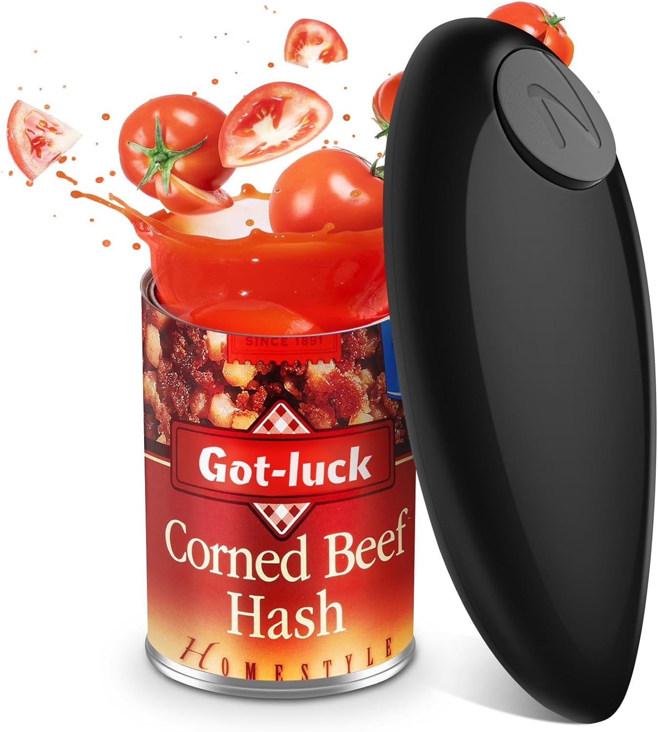 Mixfeer Electric Can Opener, One Touch Automatic Stainless Steel Can ...