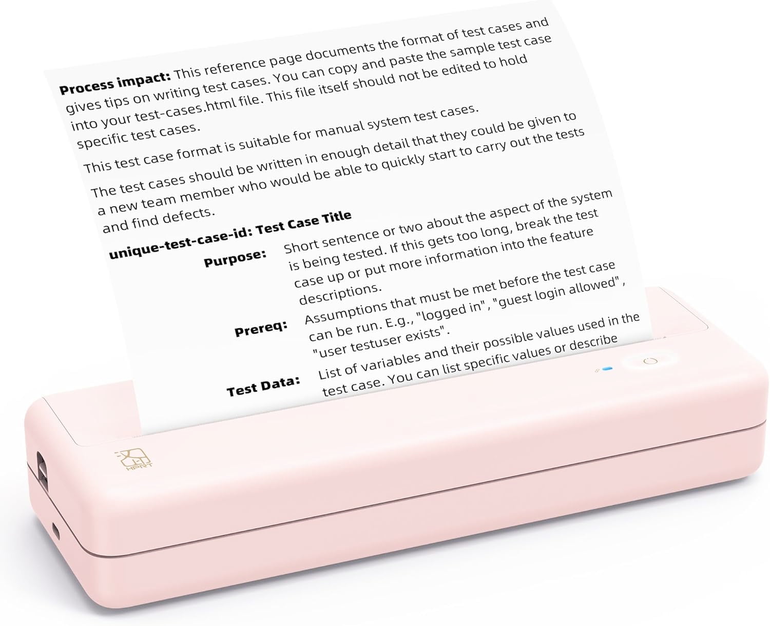 Mixfeer Portable Wireless Printer, Thermal Inkless, Compatible with ...