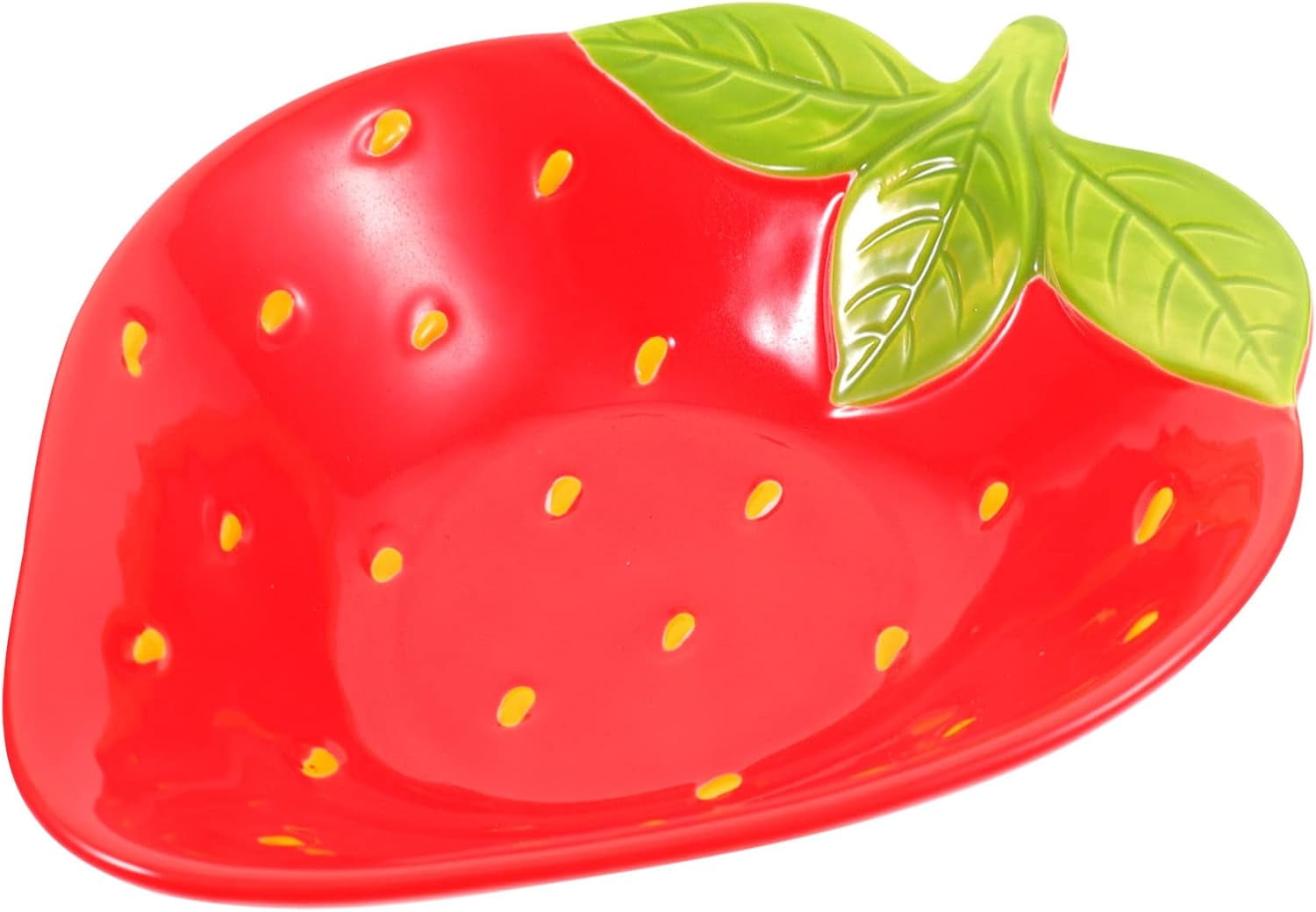 Mixing Bowl Ceramics Dishes Strawberry Bowl Serving Plates Fruit Shape ...