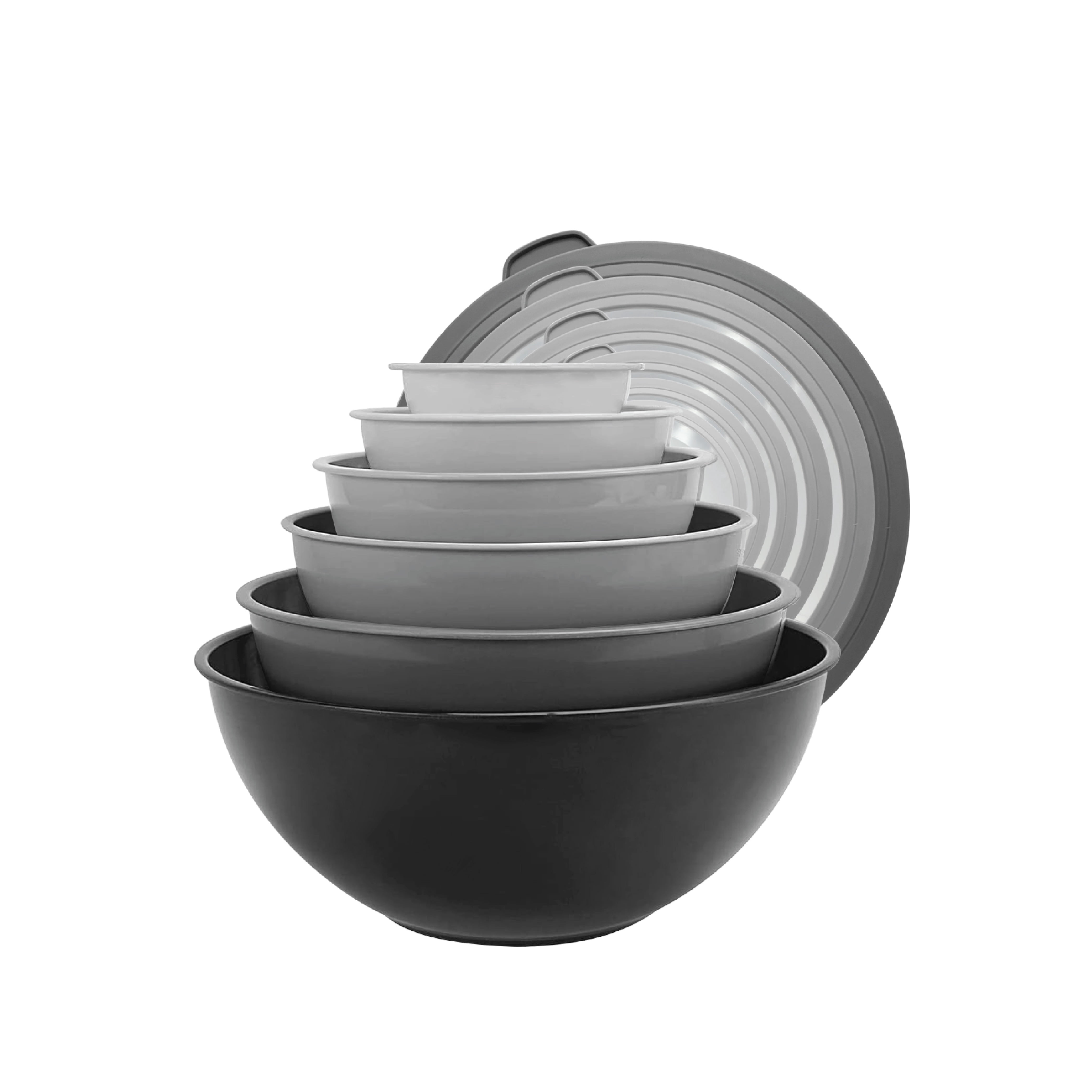 JUST COOK Mixing Bowl Set, Dishwasher & Microwave-Safe Mixing Bowls ...
