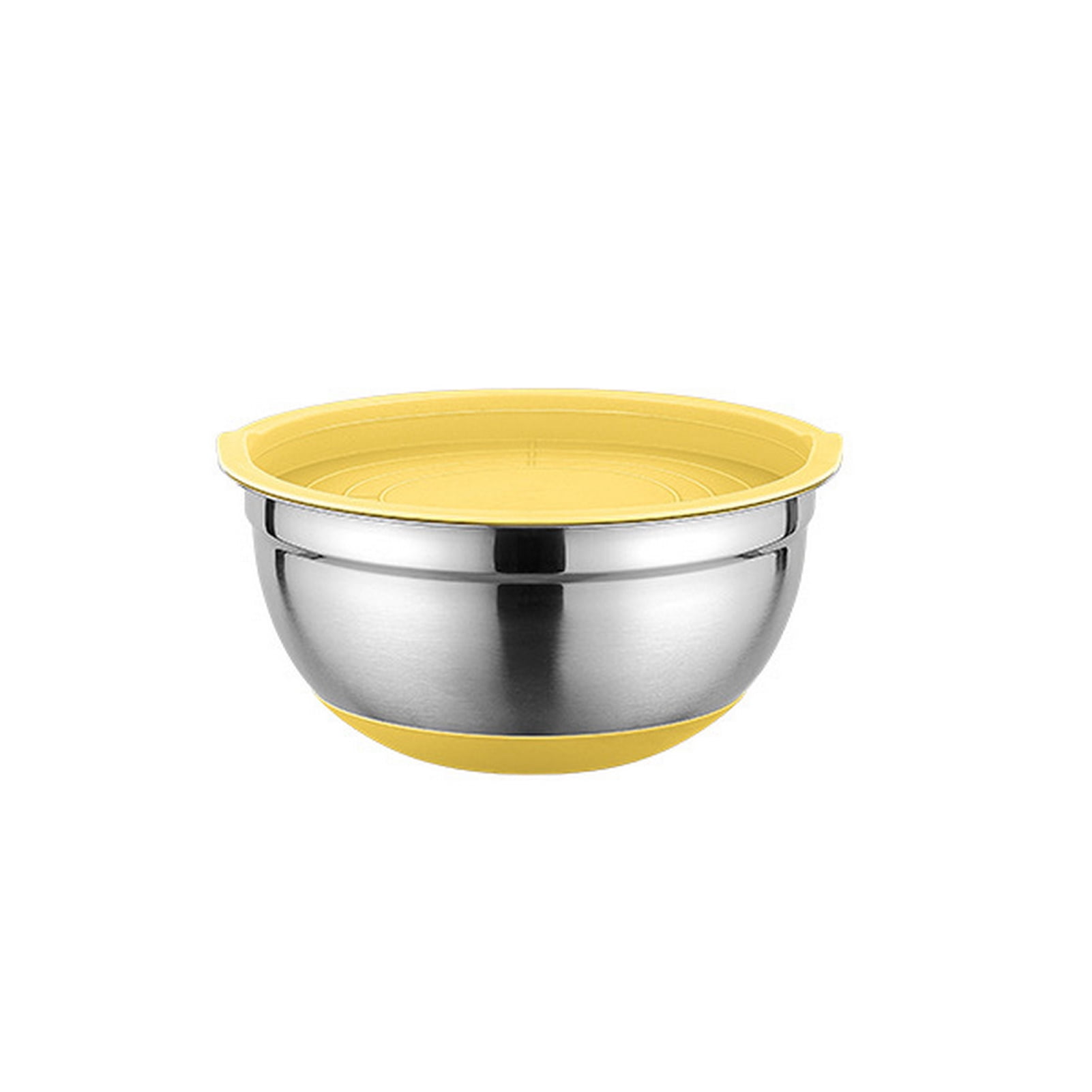 Mixing Bowl with Lid Set Large Capacity Non-Slip Bottom Polished ...