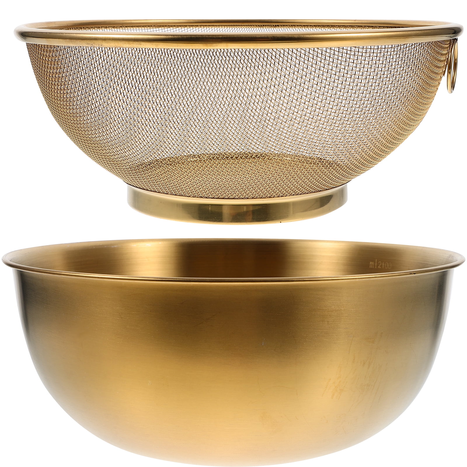 Mixing Bowls Kitchen Wares Mesh Colander Colander with Bowl Food ...