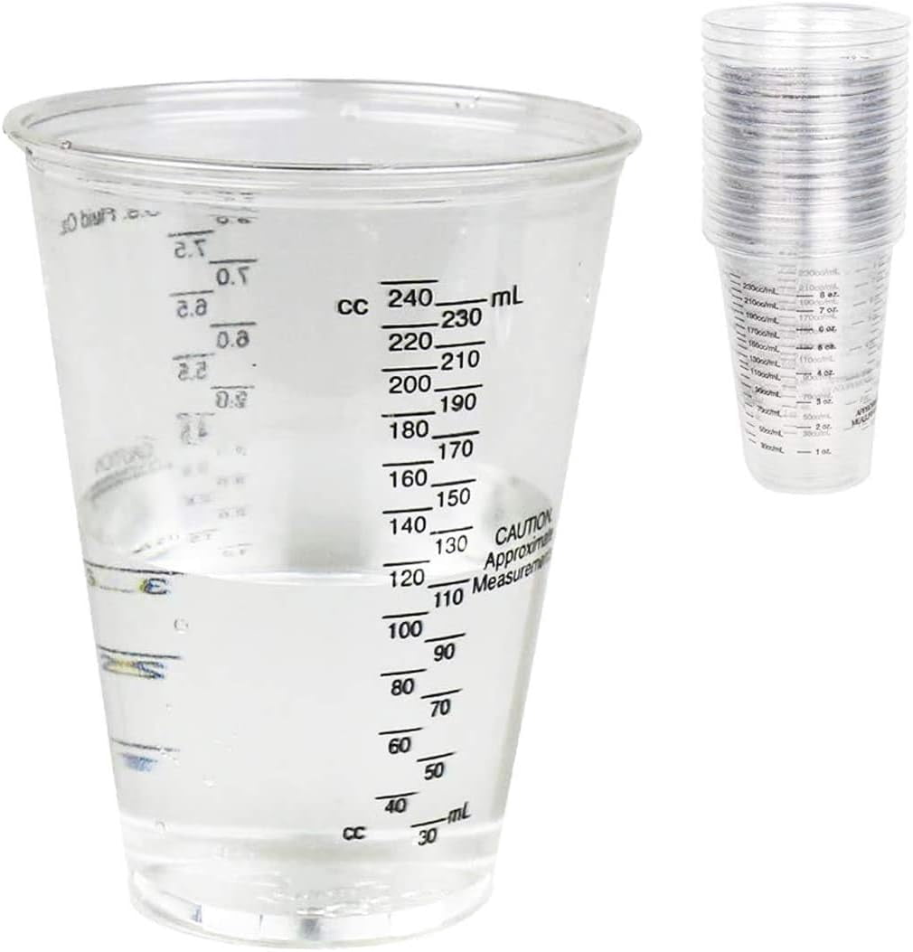 Mixing Cups for Epoxy and Resin, Measuring Cups, Graduated Paint Mixing ...