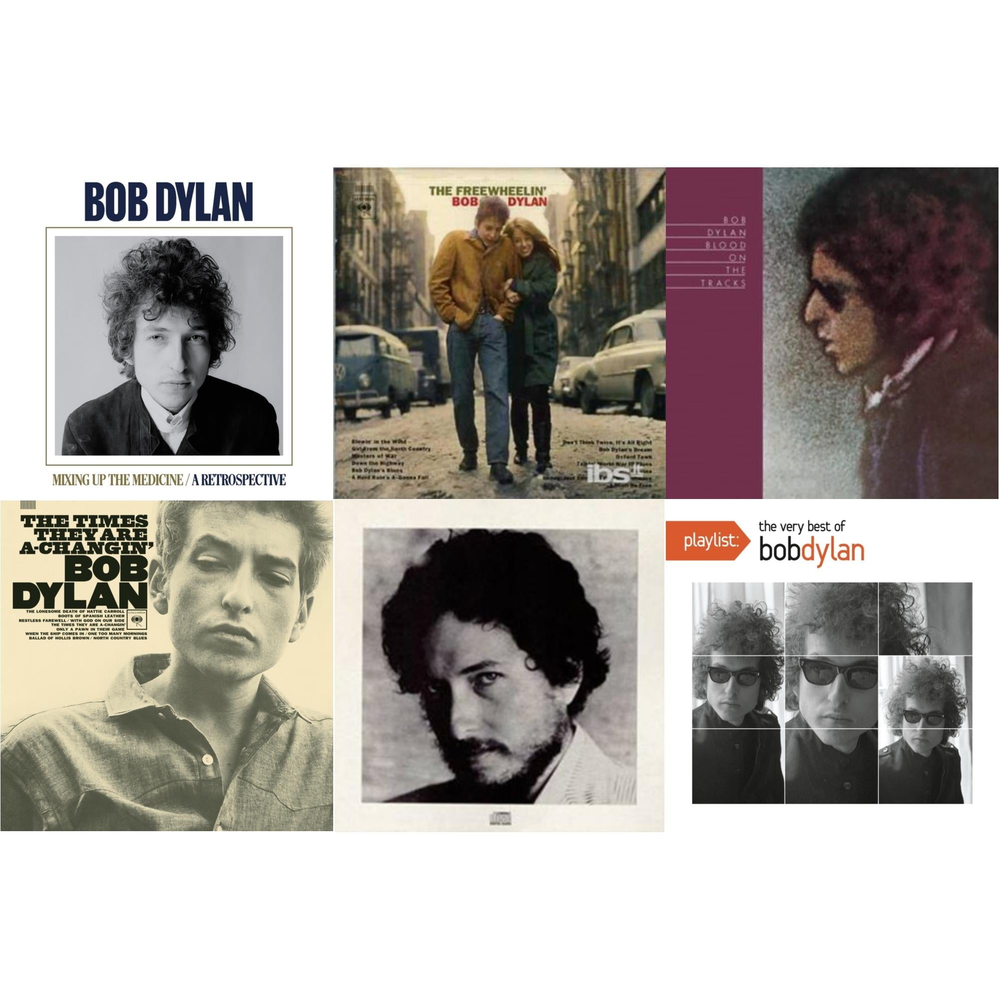 Mixing Up The Medicine & Freewheelin Bob Dylan & Blood On The Tracks & Times They Are A-Changin ...