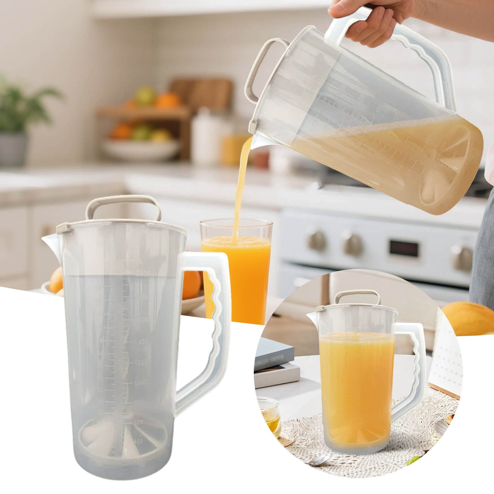 Mixing Pitcher For Drinks 2000ml Juice Plastic Drink Pitcher With Lid ...