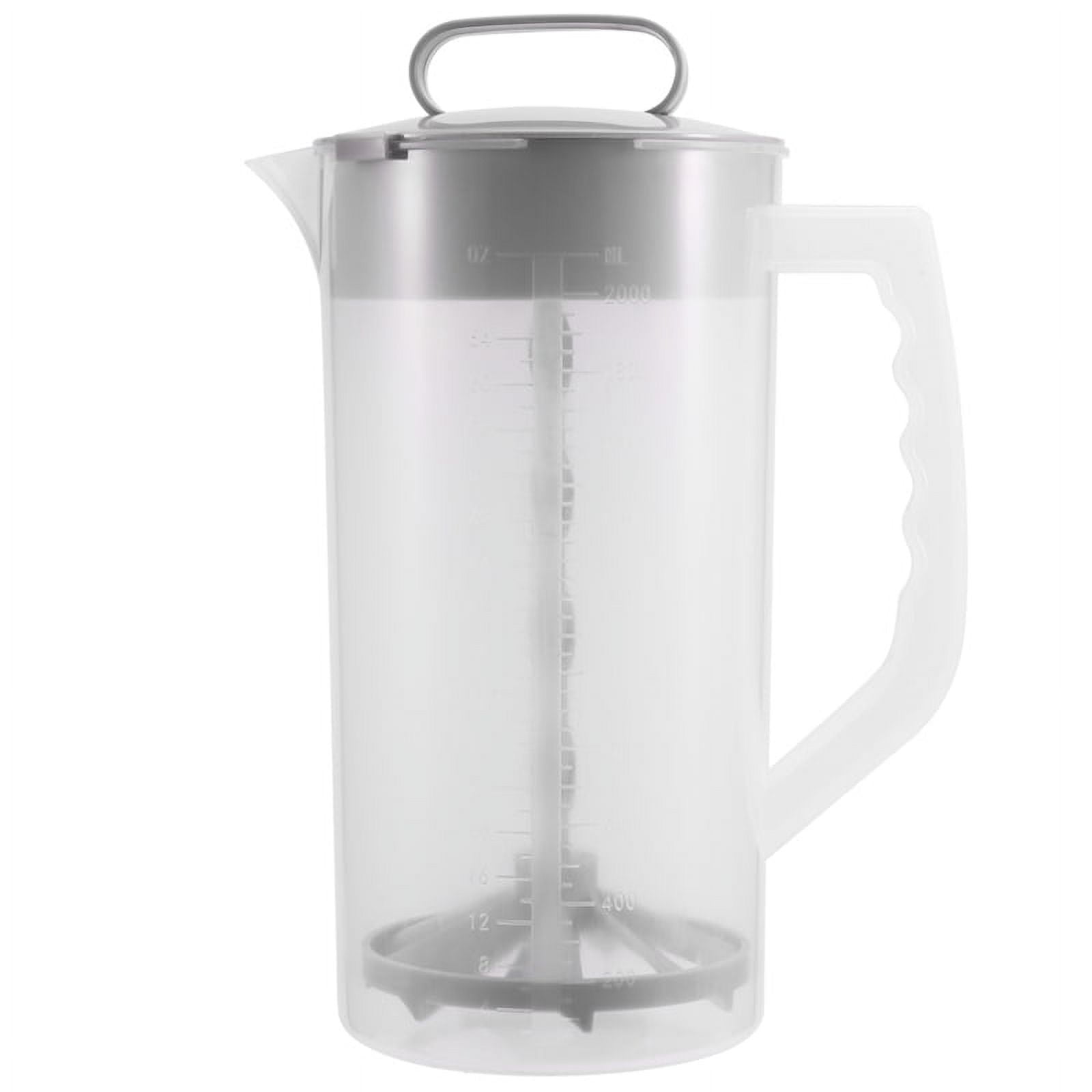 Mixing Pitcher for Drinks,2 Quart/64oz Plastic Water Pitcher with Lid ...