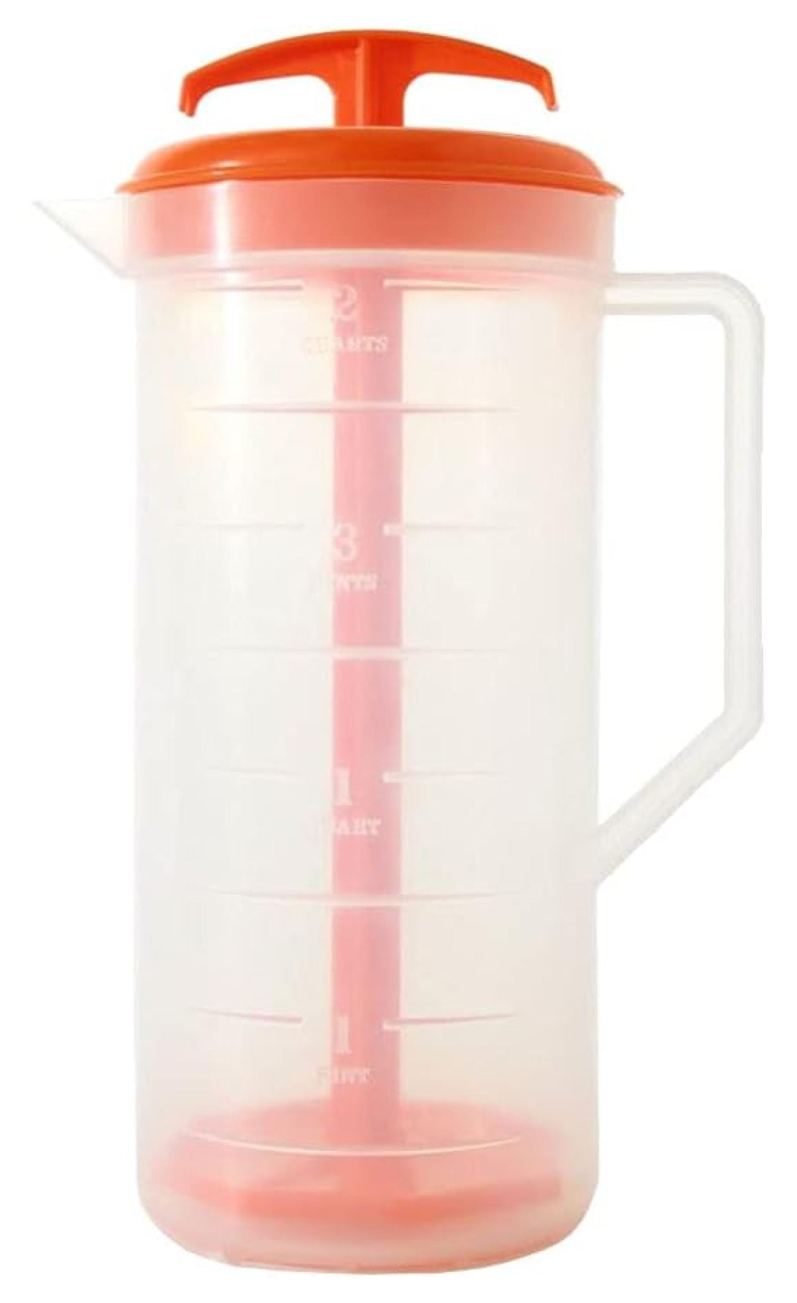 Mixing Pitcher for Drinks, Plastic Water Pitcher with Lid and Plunger ...