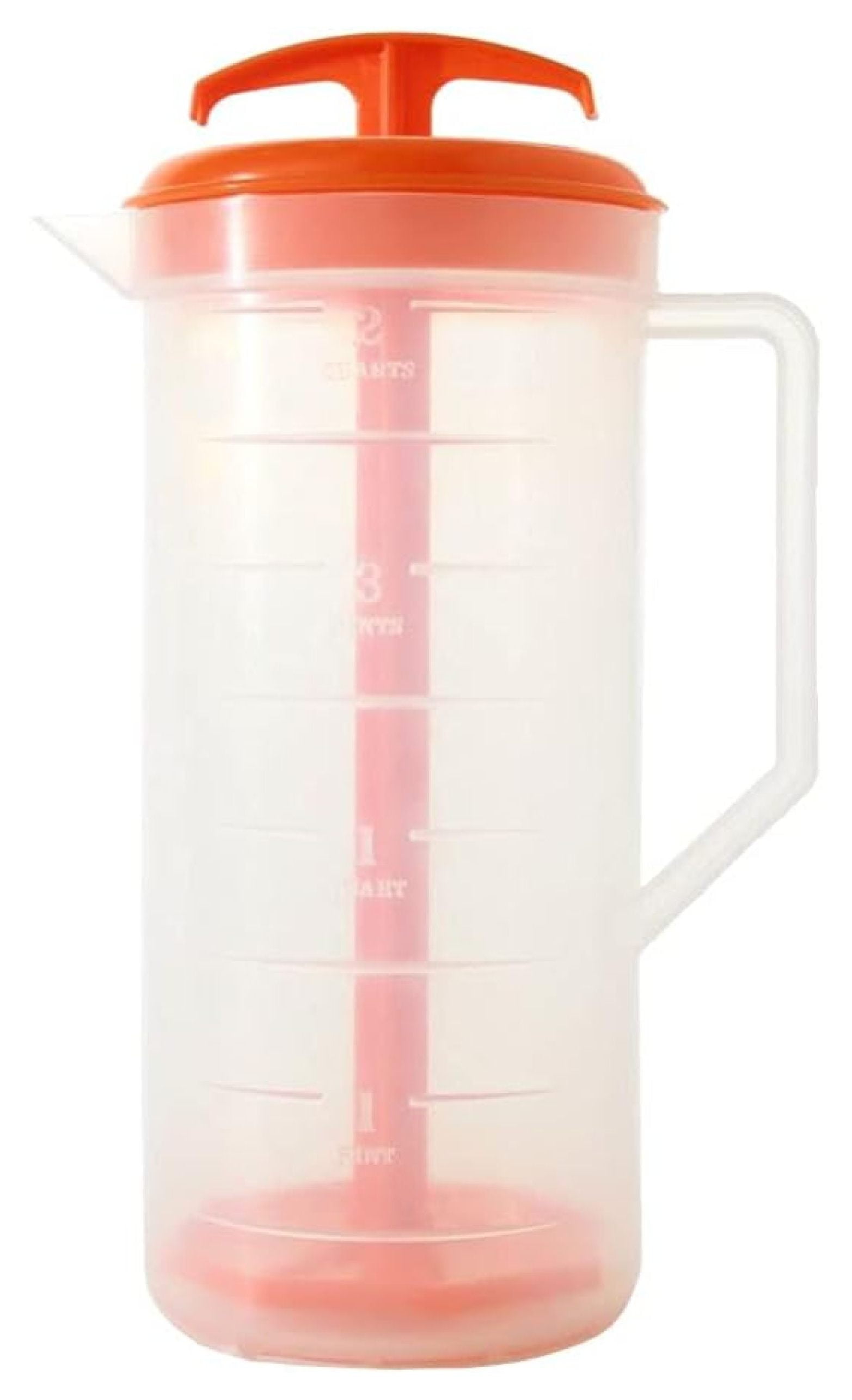 Mixing Pitcher for Drinks, Plastic Water Pitcher with Lid and Plunger ...