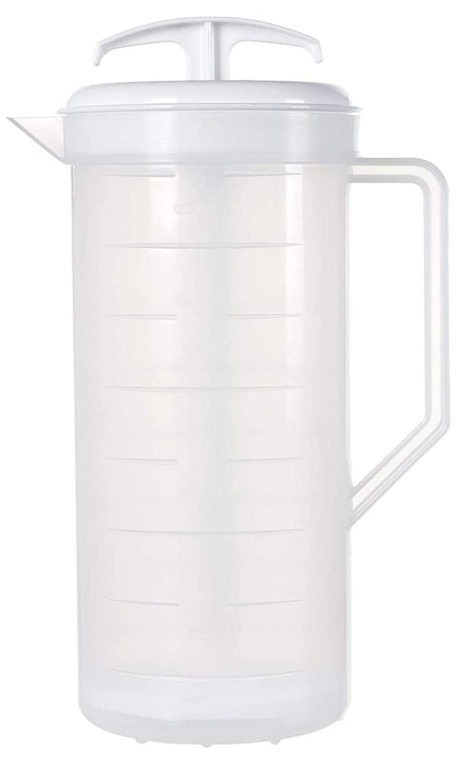 Mixing Pitcher for Drinks, Plastic Water Pitcher with Lid and Plunger ...