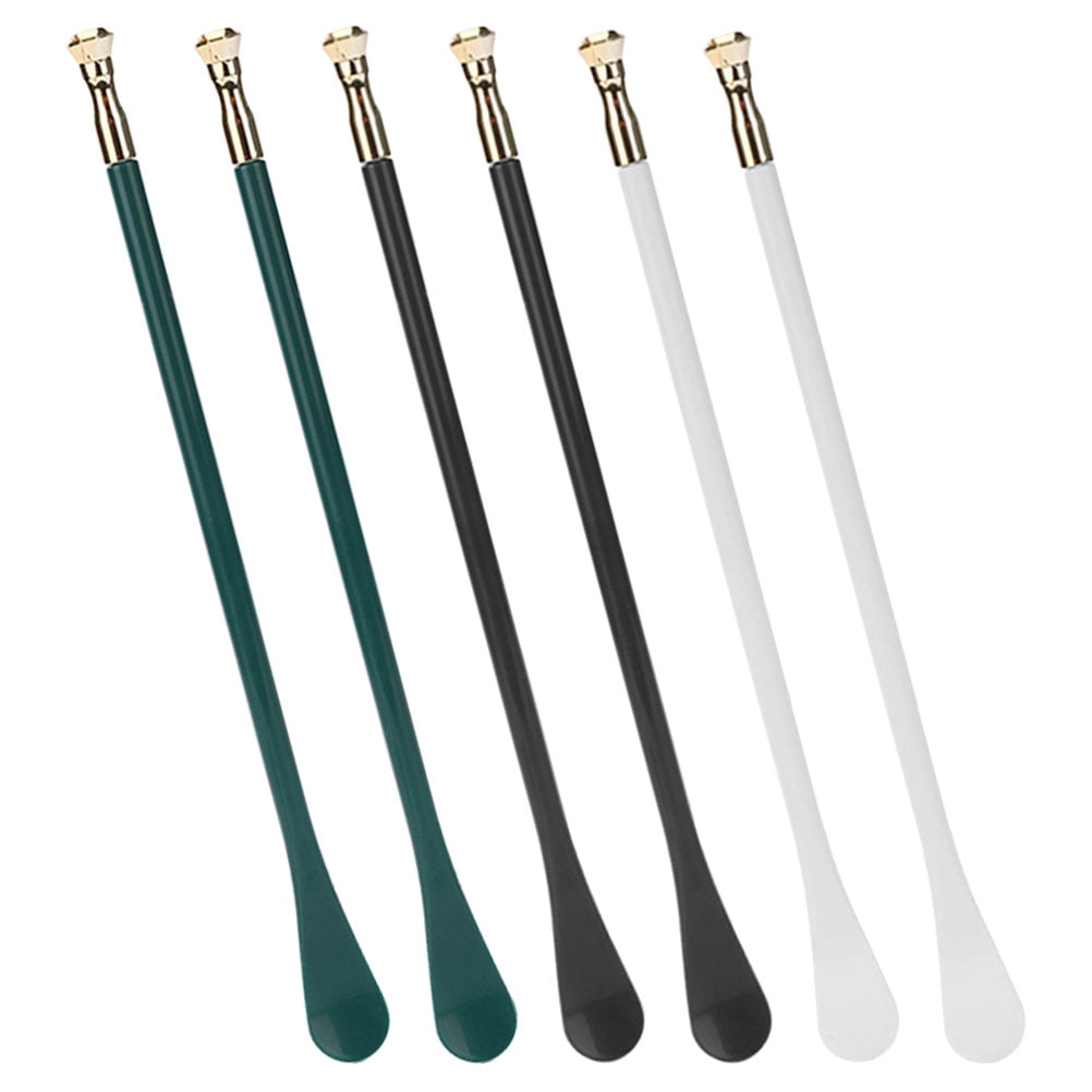 Mixing Spoon 6 Pcs Cocktail Spoons Stirrer Plastic Wine Stirrers Coffee ...