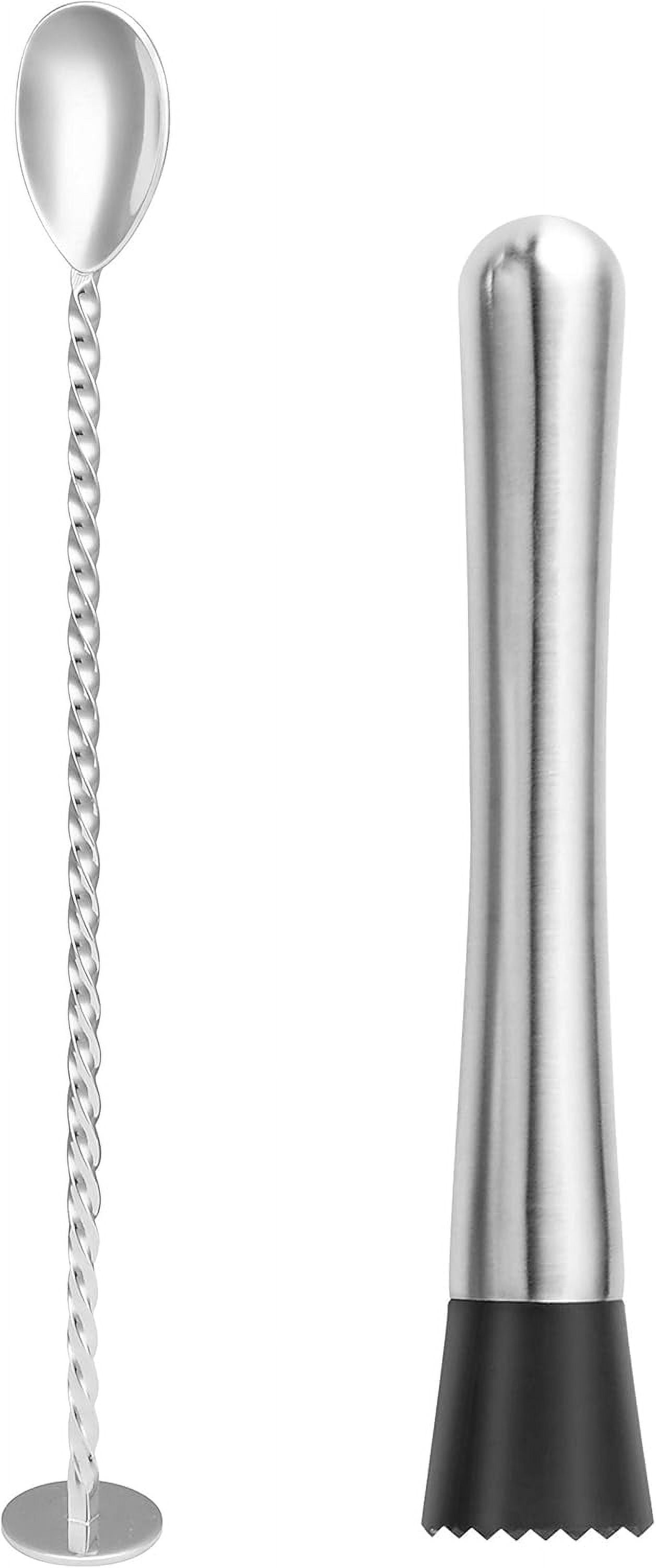 Mixing Spoon Companion, Stainless Steel Bartender Tool For Wide Use In ...