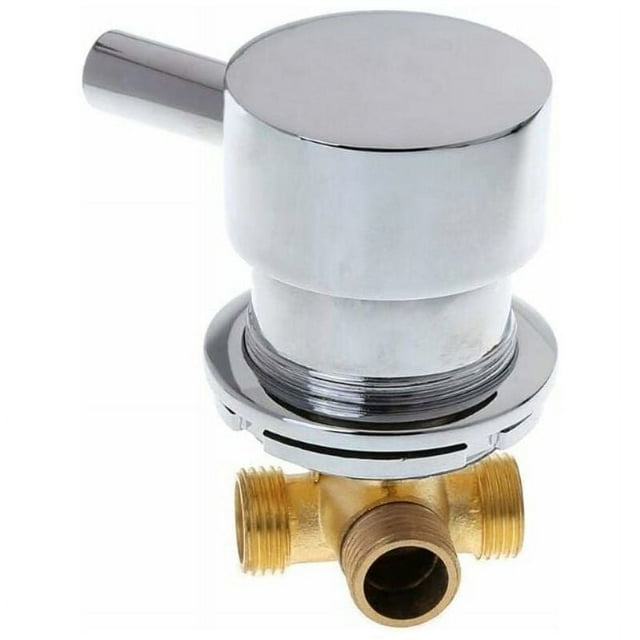 Mixing Valve Diverter with Ceramic Cartridge, Solid Brass Cold & Hot ...