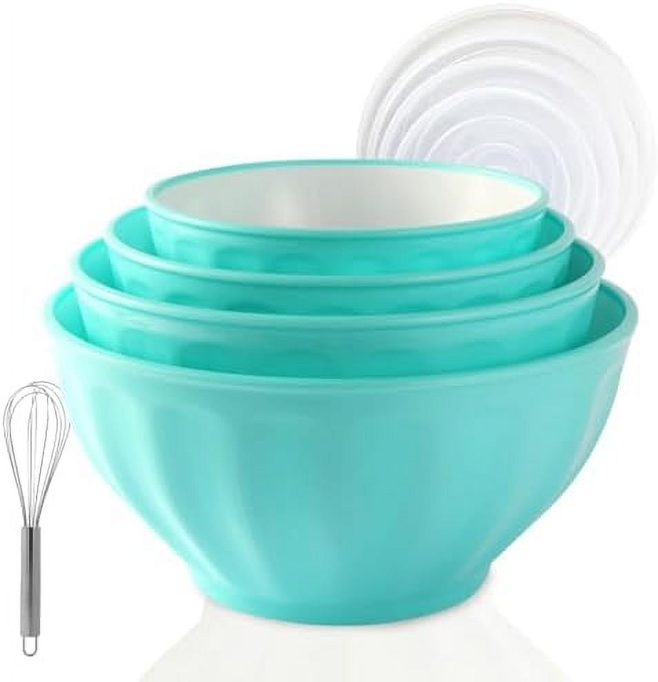 Mixing bowl set, serving bowl with lid, plastic storage bowl set for ...