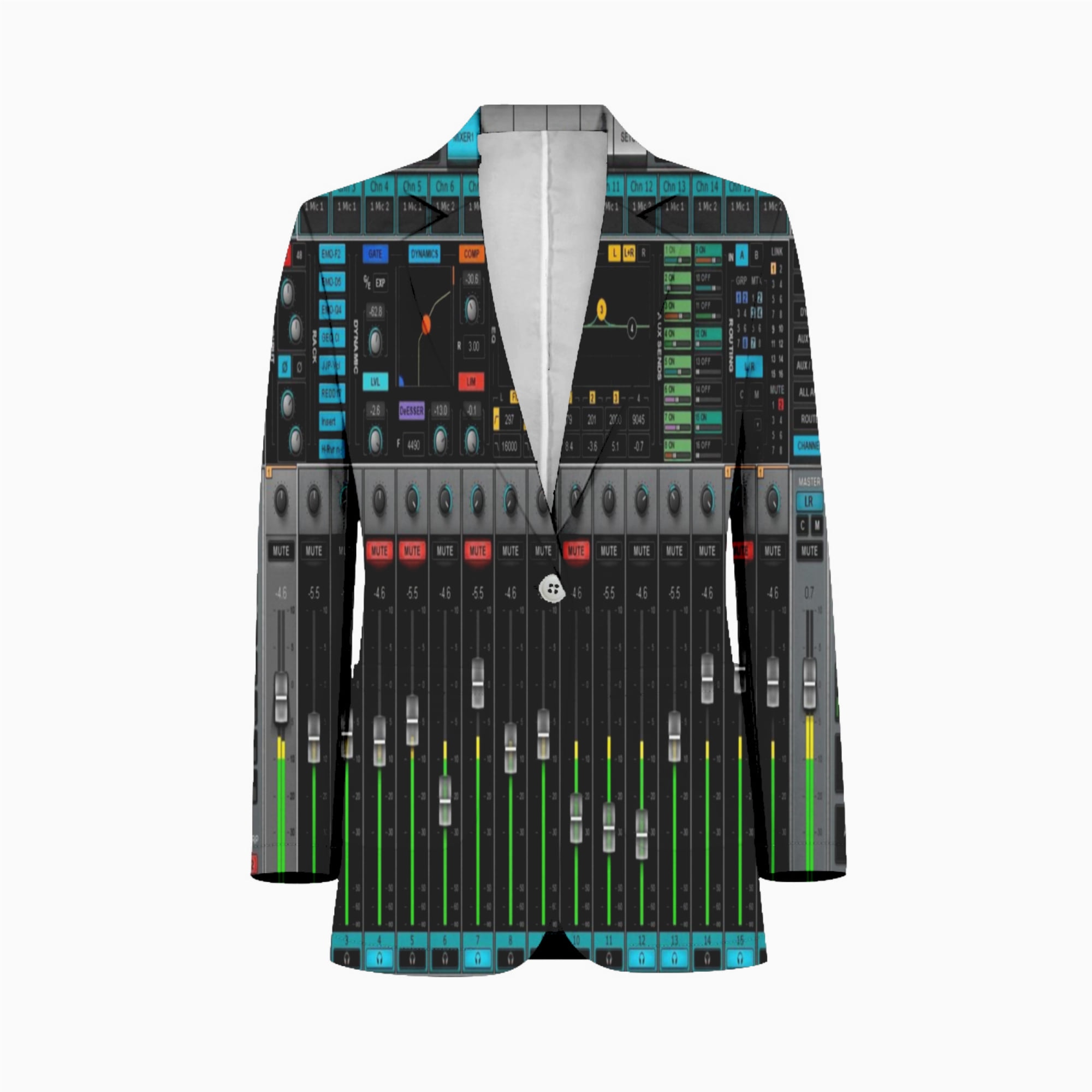 Mixing console Men's Suit Blazer Casual Party Wear Slim Fit Suit Jacket ...
