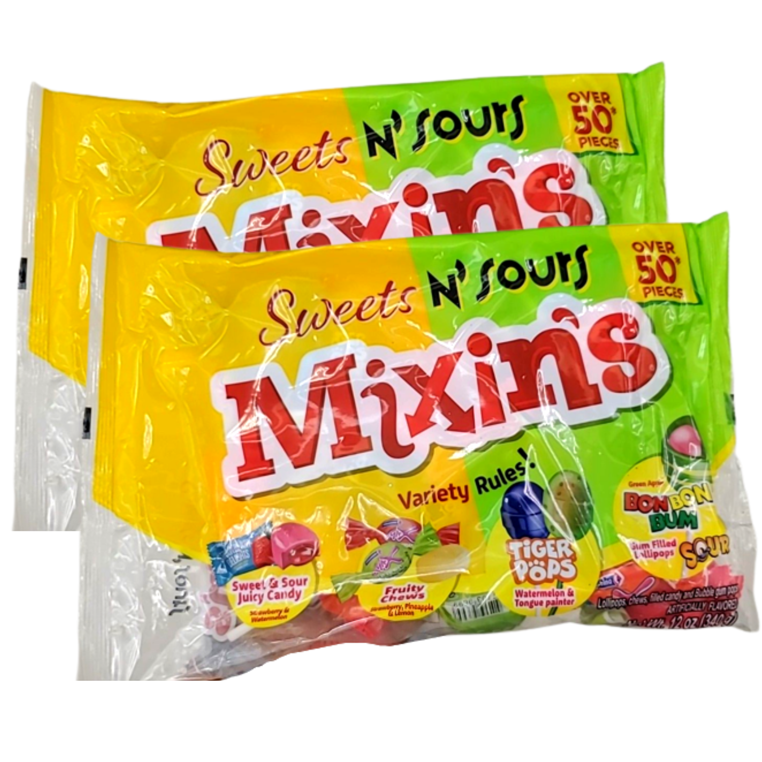 Mixins Sweets N Sours Variety Rules Juicy Fruity Pops Flavor Candy Party Favor Treats Stocking ...