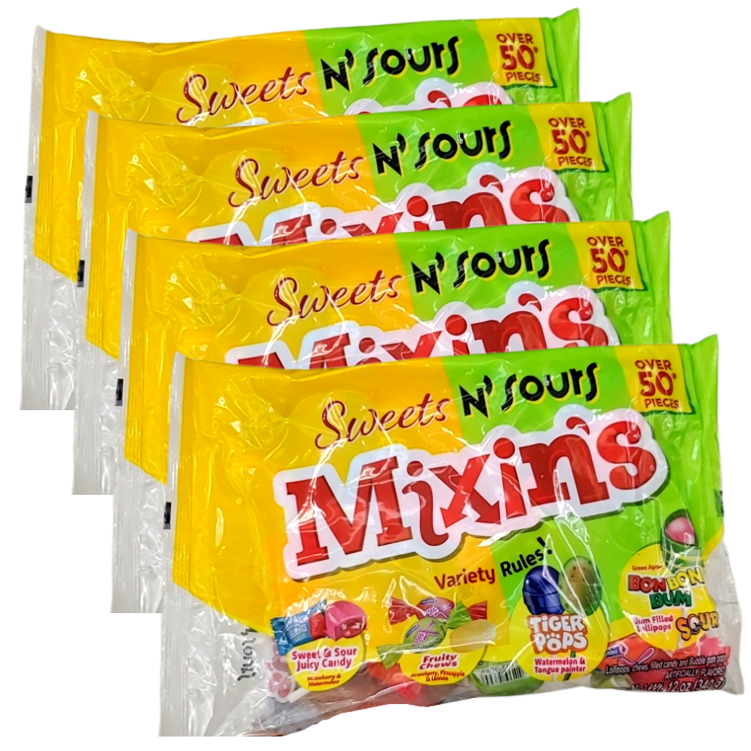 Mixins Sweets N Sours Variety Rules Juicy Fruity Pops Flavor Candy ...