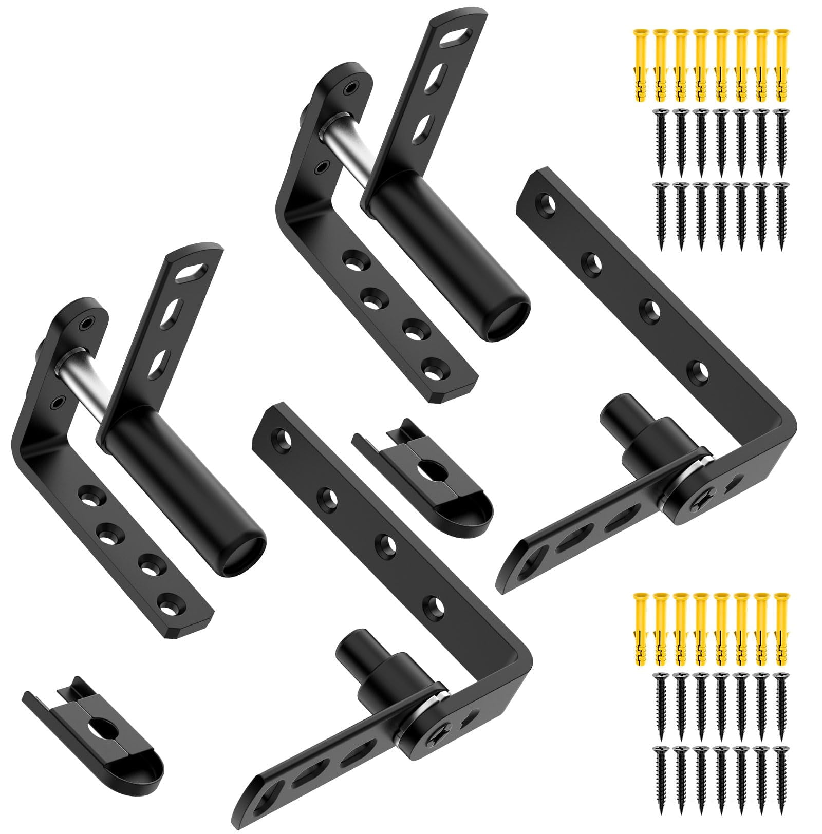 Mixizigoz Dual Swing Saloon Door Hinges, Self Closing Cafe Door Hinge ...