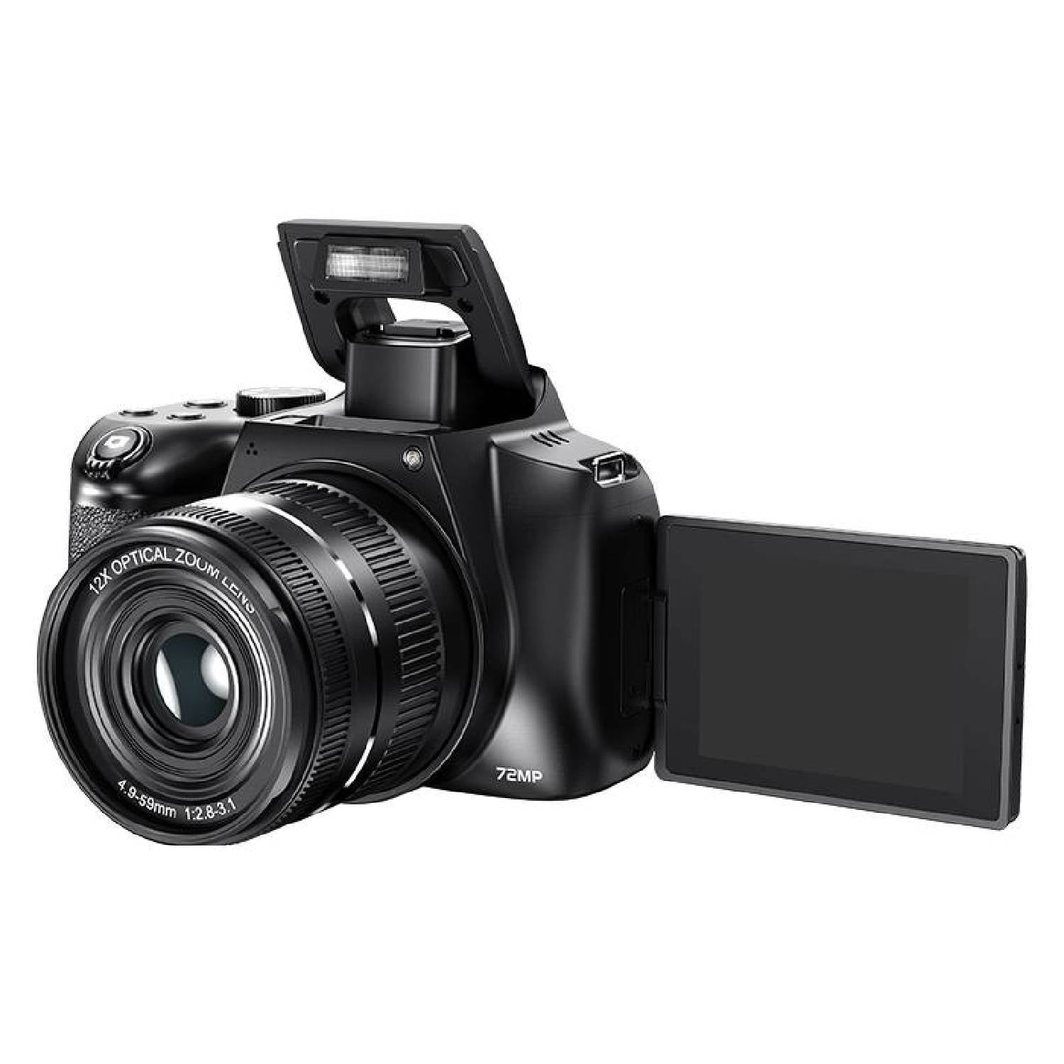 Mixmart Digital Camera 4K Video Camera 64 MP HD Vlogging Camera with ...