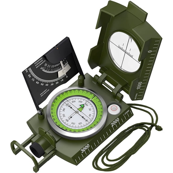 IP65 Outdoor Professional Military Compass with Clinometer, Waterproof ...
