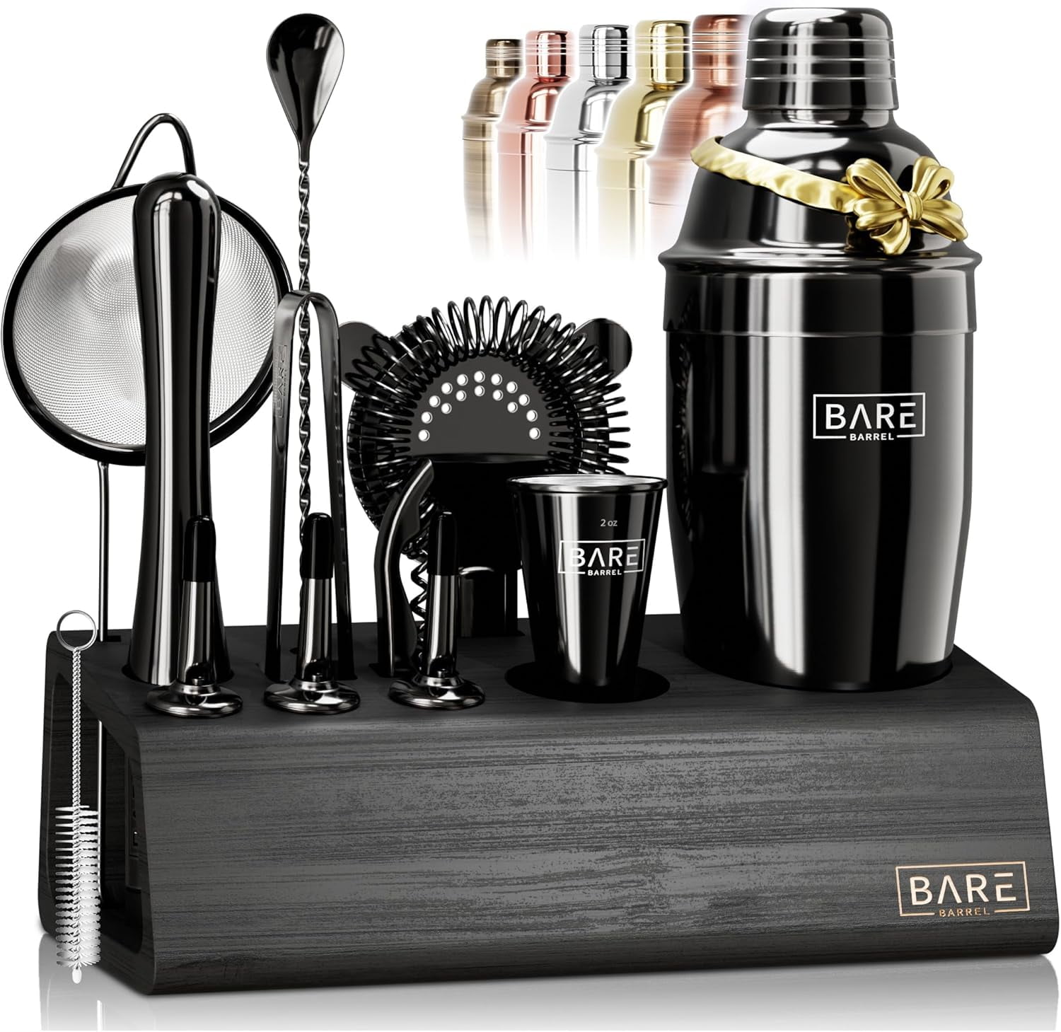 Mixology Bartender Kit Bar Set | 14-Piece Cocktail Shaker Set | Martini Barware Mixing Tools for ...