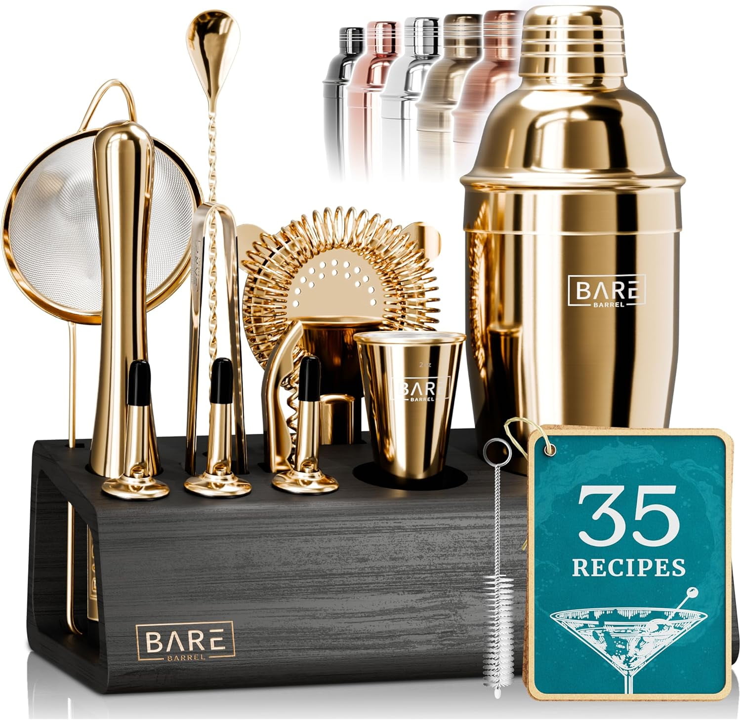 ® Mixology Bartender Kit Bar Set | 14-Piece Cocktail Shaker Set ...