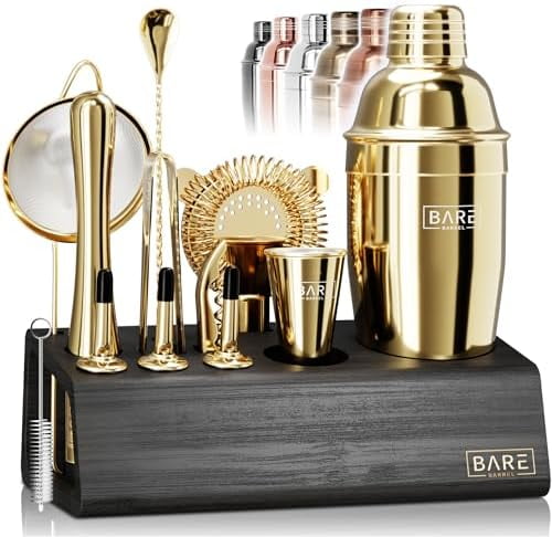 ® Mixology Bartender Kit Bar Set | 14-Piece Cocktail Shaker Set ...