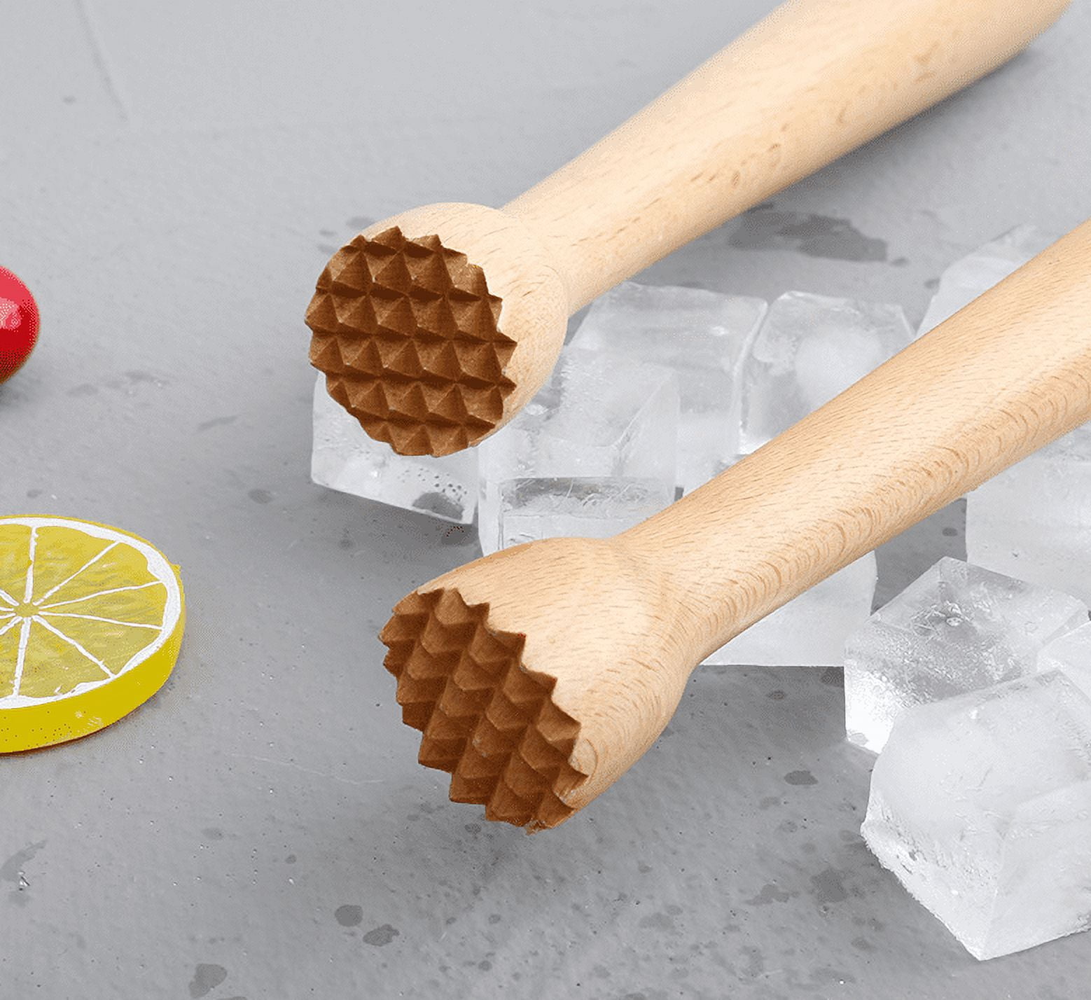 Mixology Maestro's Set: Acacia Wood Mojito Muddler & Stainless Steel ...