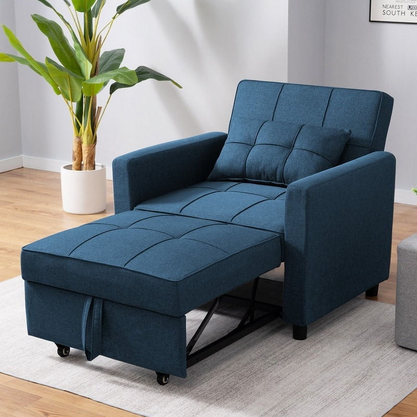 Mixoy Single Small Sleeper Sofa Bed with 3 adjustable inclinations ...