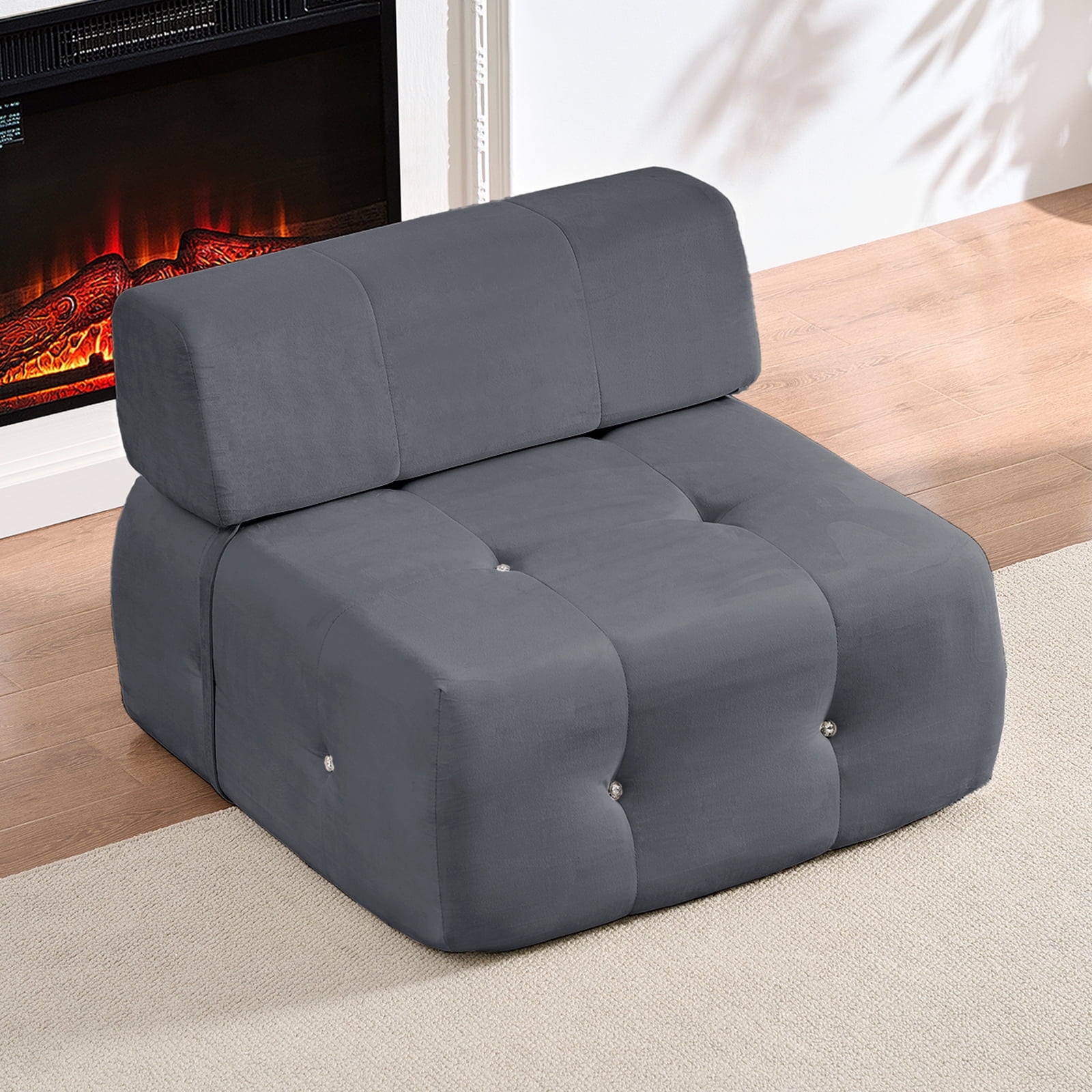 Mixoy Armchair Sleeper, Wide Small Couch for Individual Apartment ...