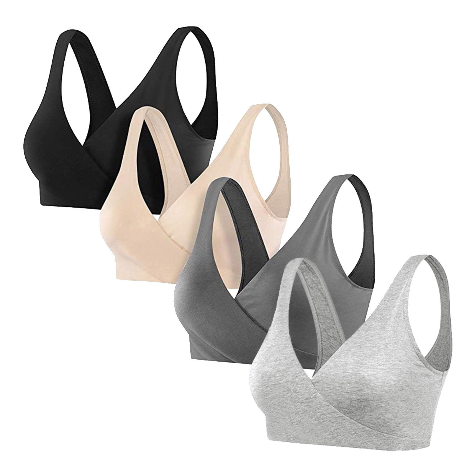 Mixpiju Women's Underwear Pregnant Bra Maternity Nursing, Plain Color ...