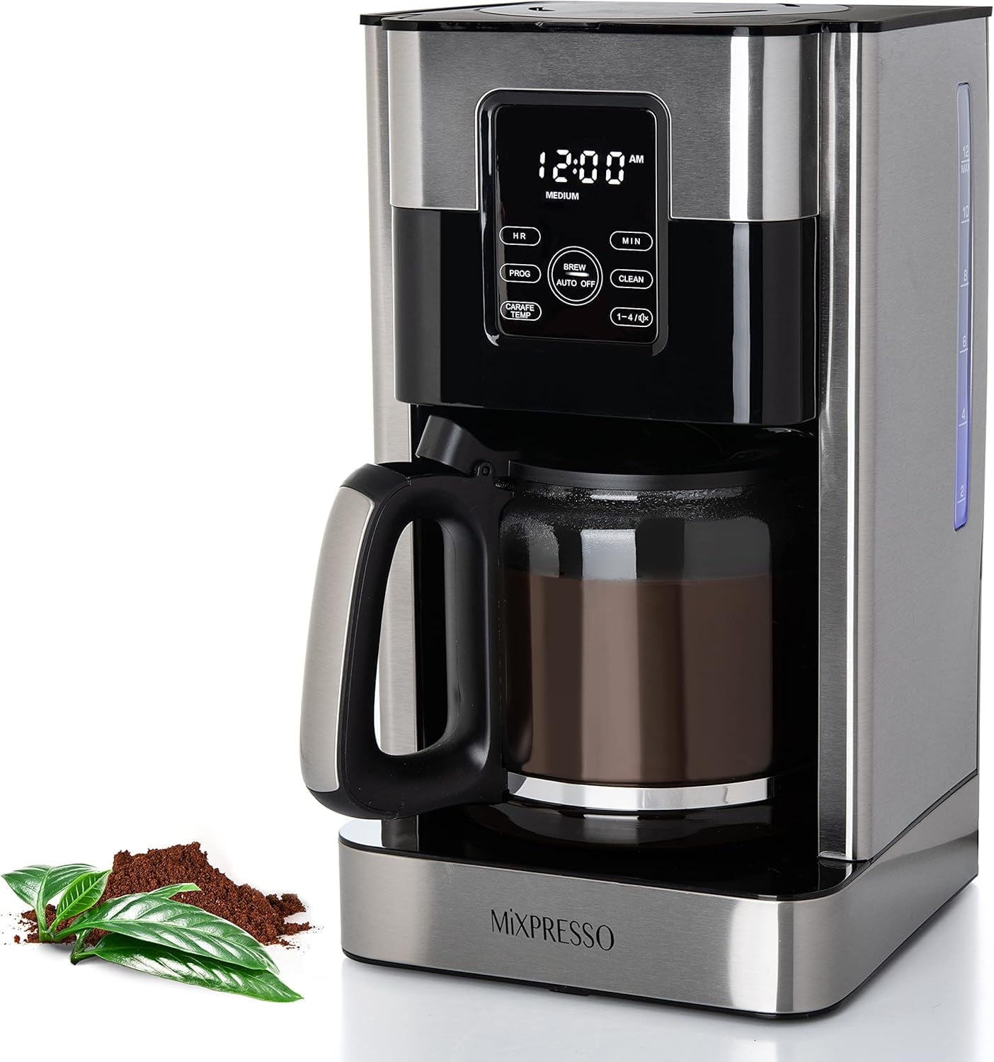 Mixpresso 12-Cup Automatic Coffee Maker, Programmable Drip Coffee ...