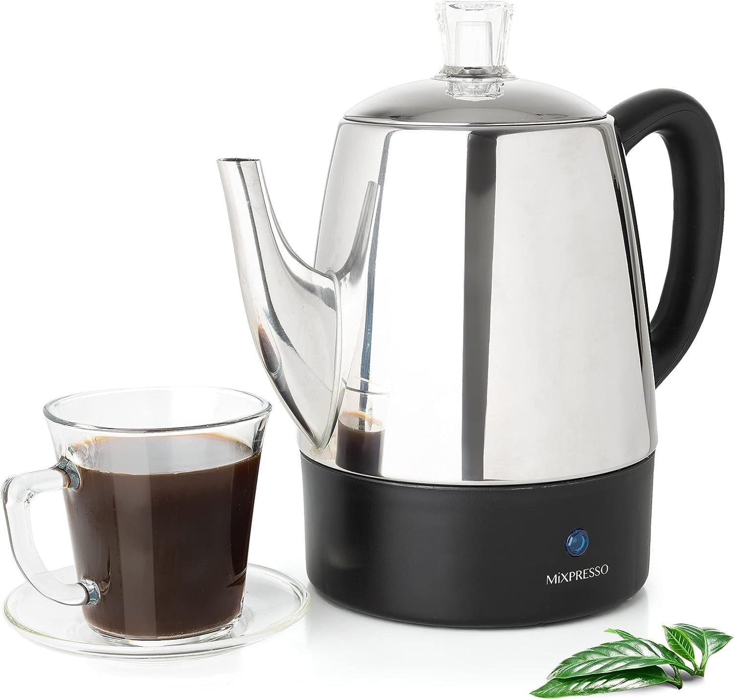 Free Shipping! Mixpresso Small Electric Percolator Coffee Pot 4 Cup ...