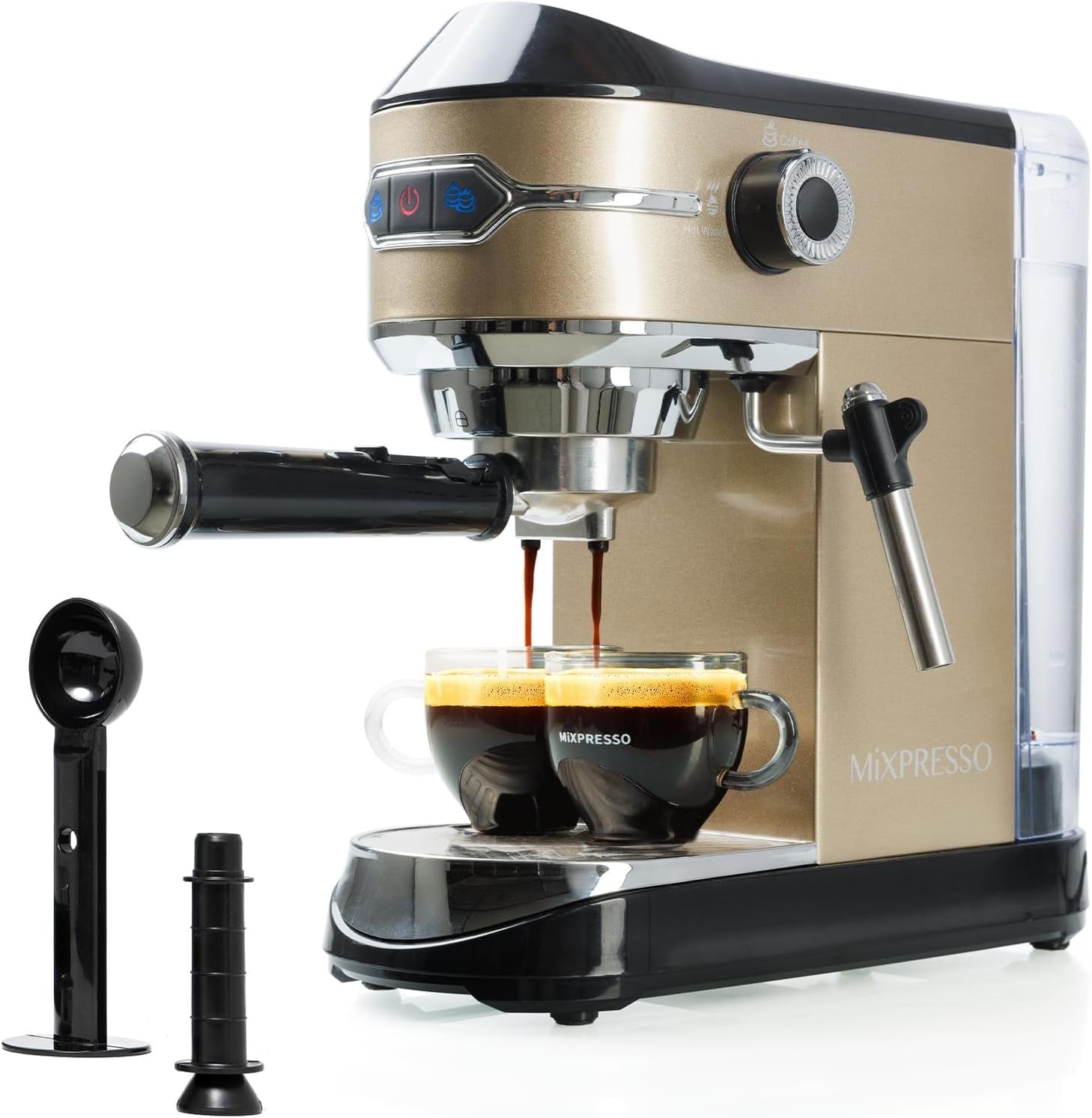 Mixpresso Professional Espresso Machine for Home 15 Bar with Milk ...