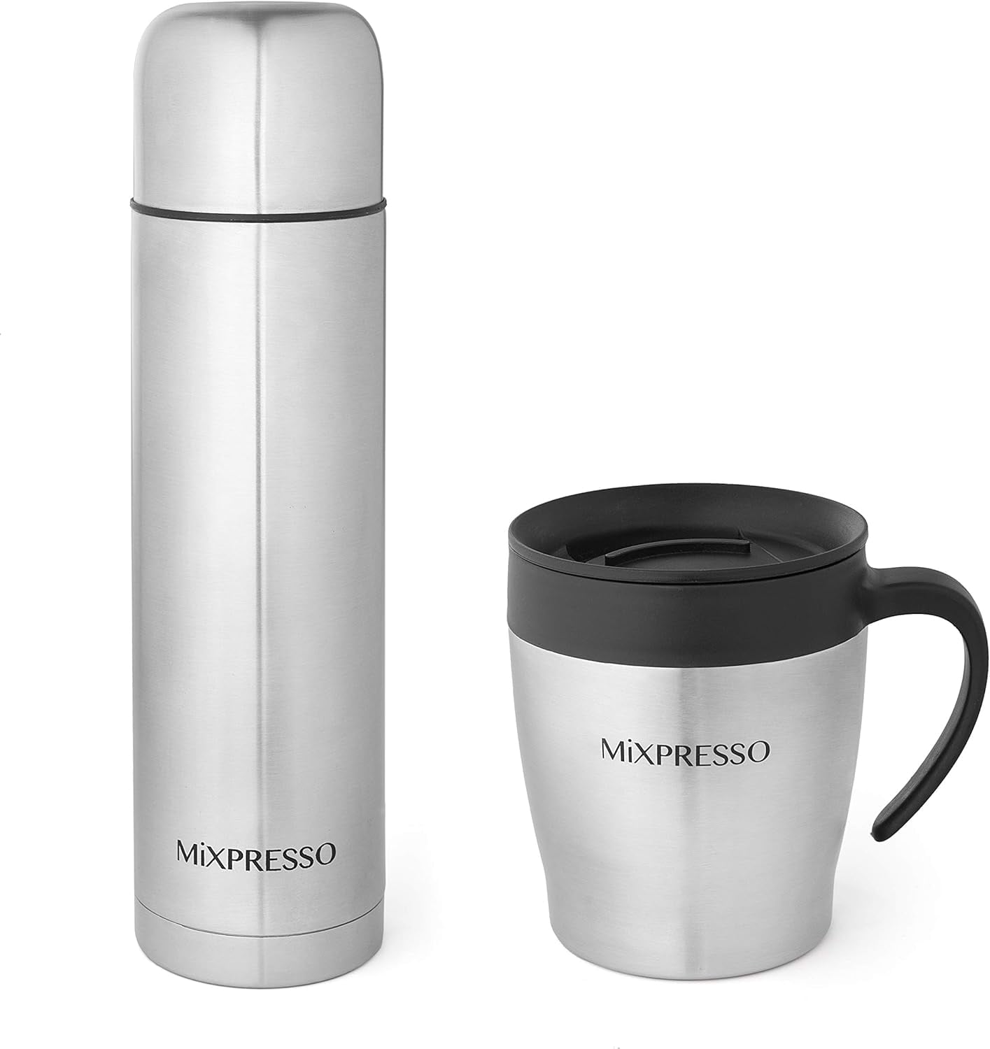 Mixpresso Coffee Flask & Coffee Mug, Stainless Steel Coffee vacuum ...