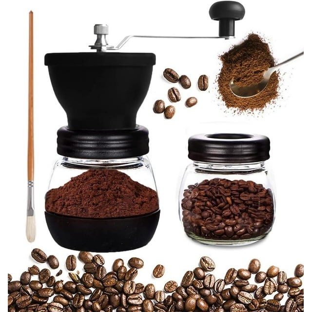 Mixpresso Manual Coffee Grinder Set, Hand Coffee Mill With Conical ...