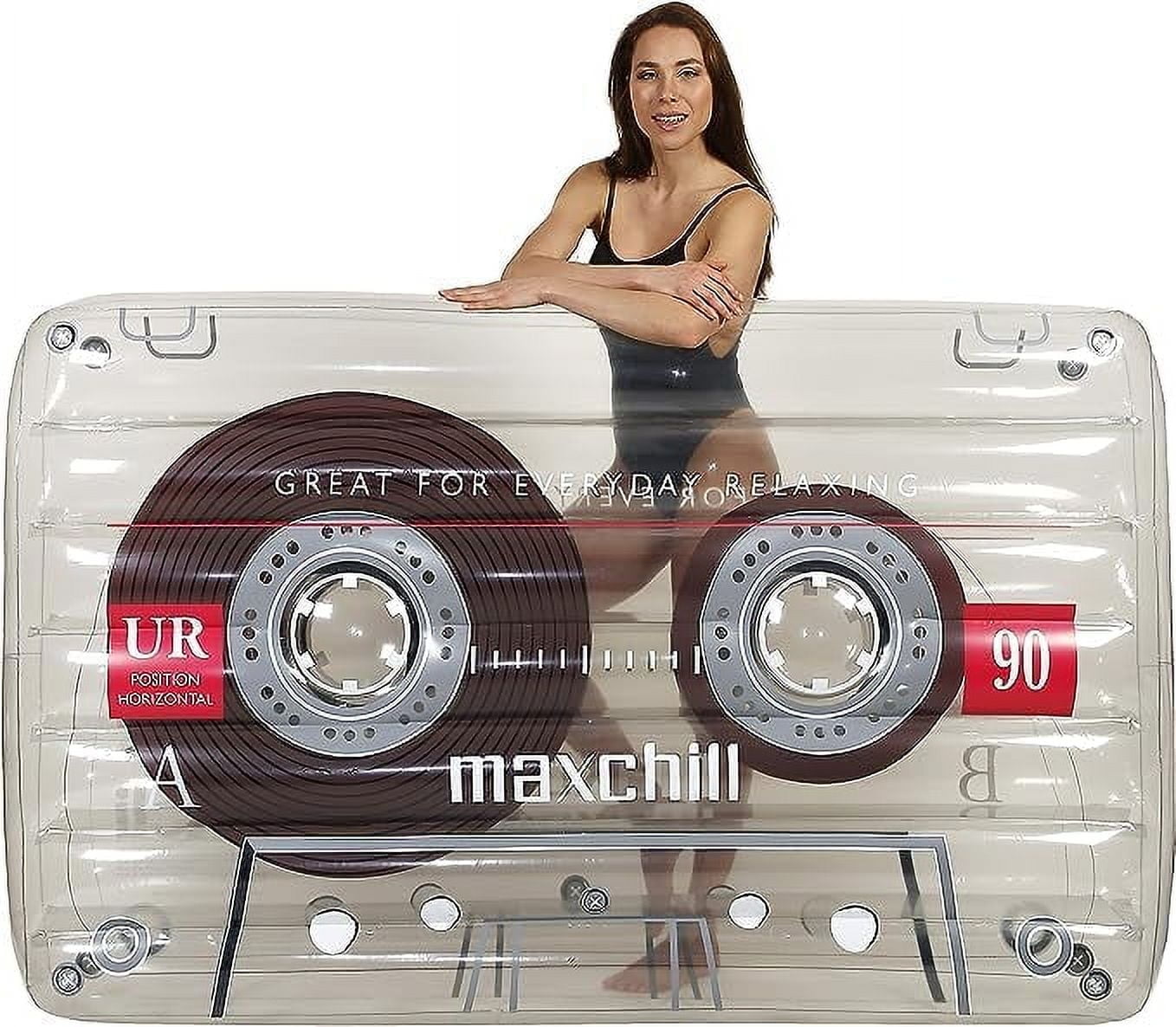 Clear Cassette Lounger Pool Floats Raft for Adults by LOTELI - Thicker and Stronger - Large ...