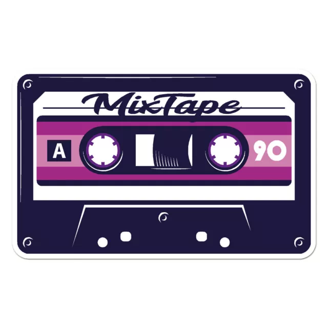 Mixtape Cassette Vintage Sticker Phone Decal Water Bottle Stickers Car ...