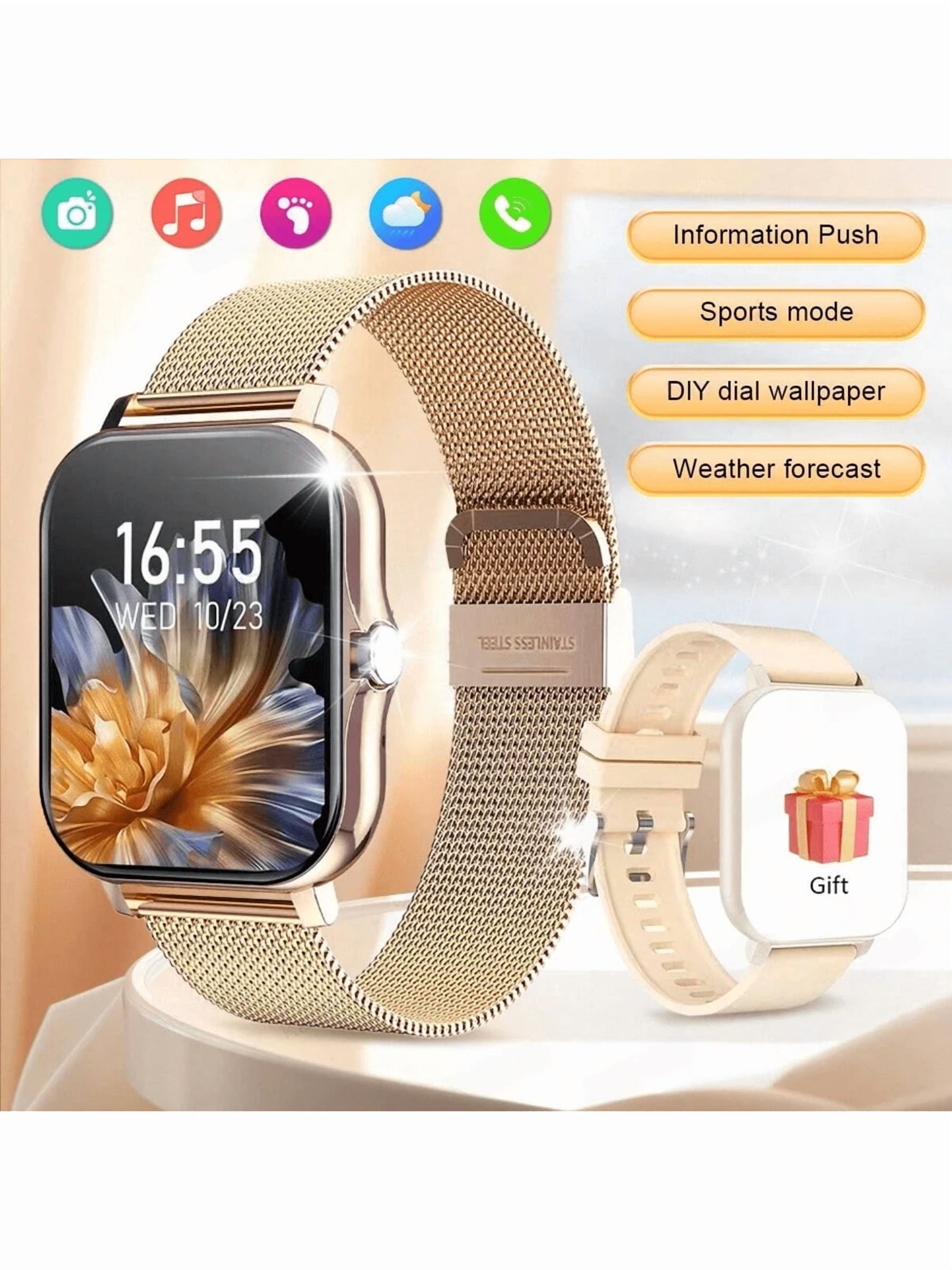 MixtataDi Smart Watch,Multifunctional Sports Smartwatch, Wireless Calls ...