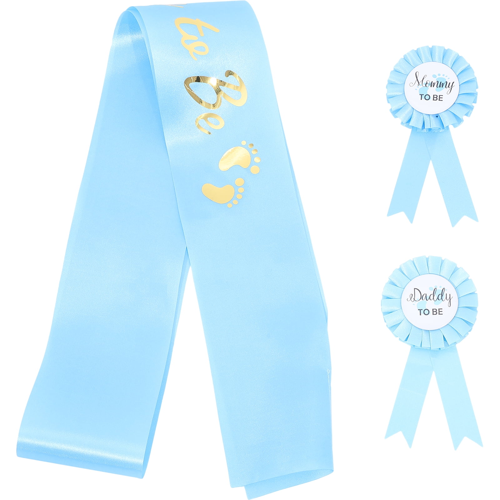 Mixtlocalior Baby Shower Decorations Set - Dad to Be Badge Pin, Mom to ...