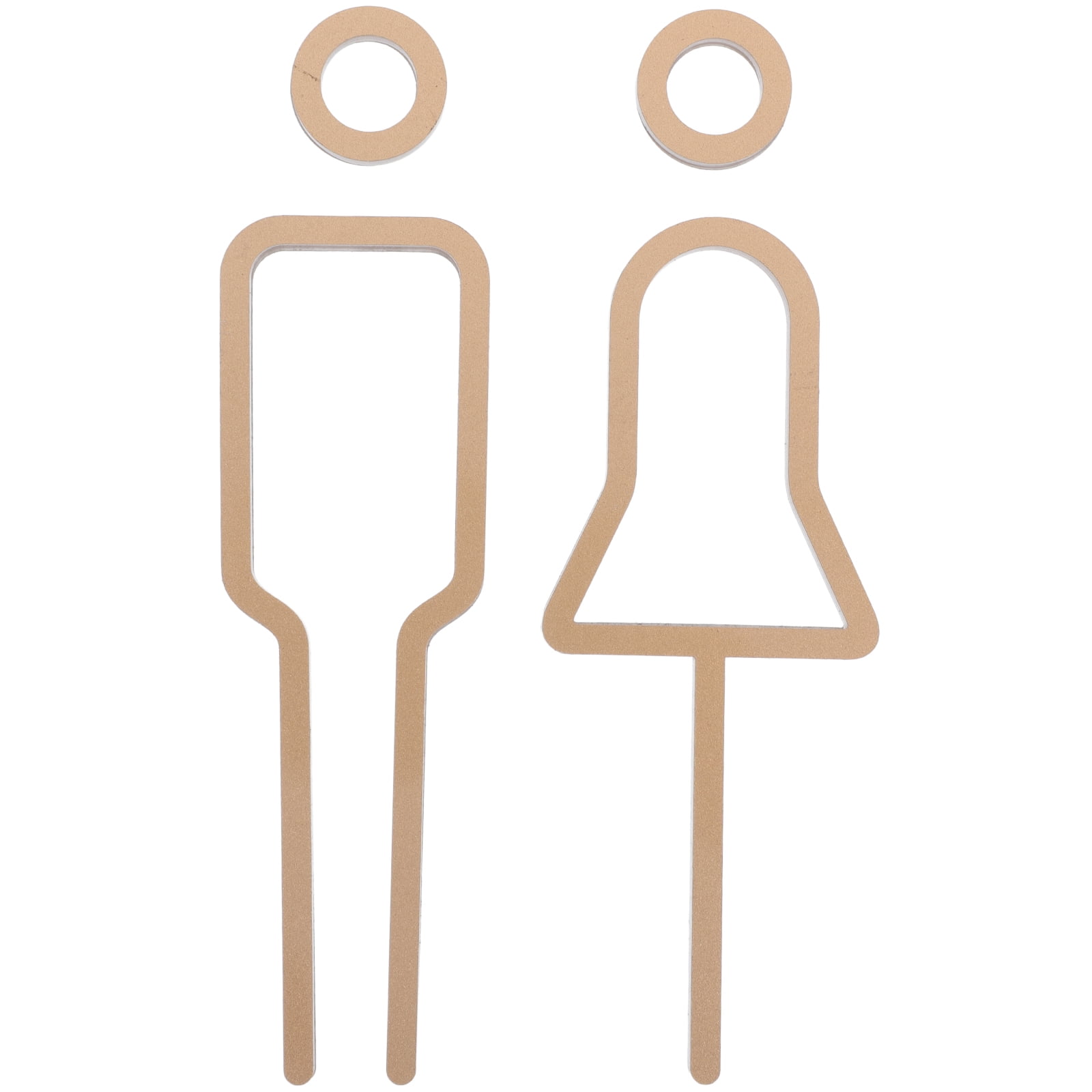 Mixtlocalior 1 Set of Restroom Sign with Acrylic Bathroom Sign and ...