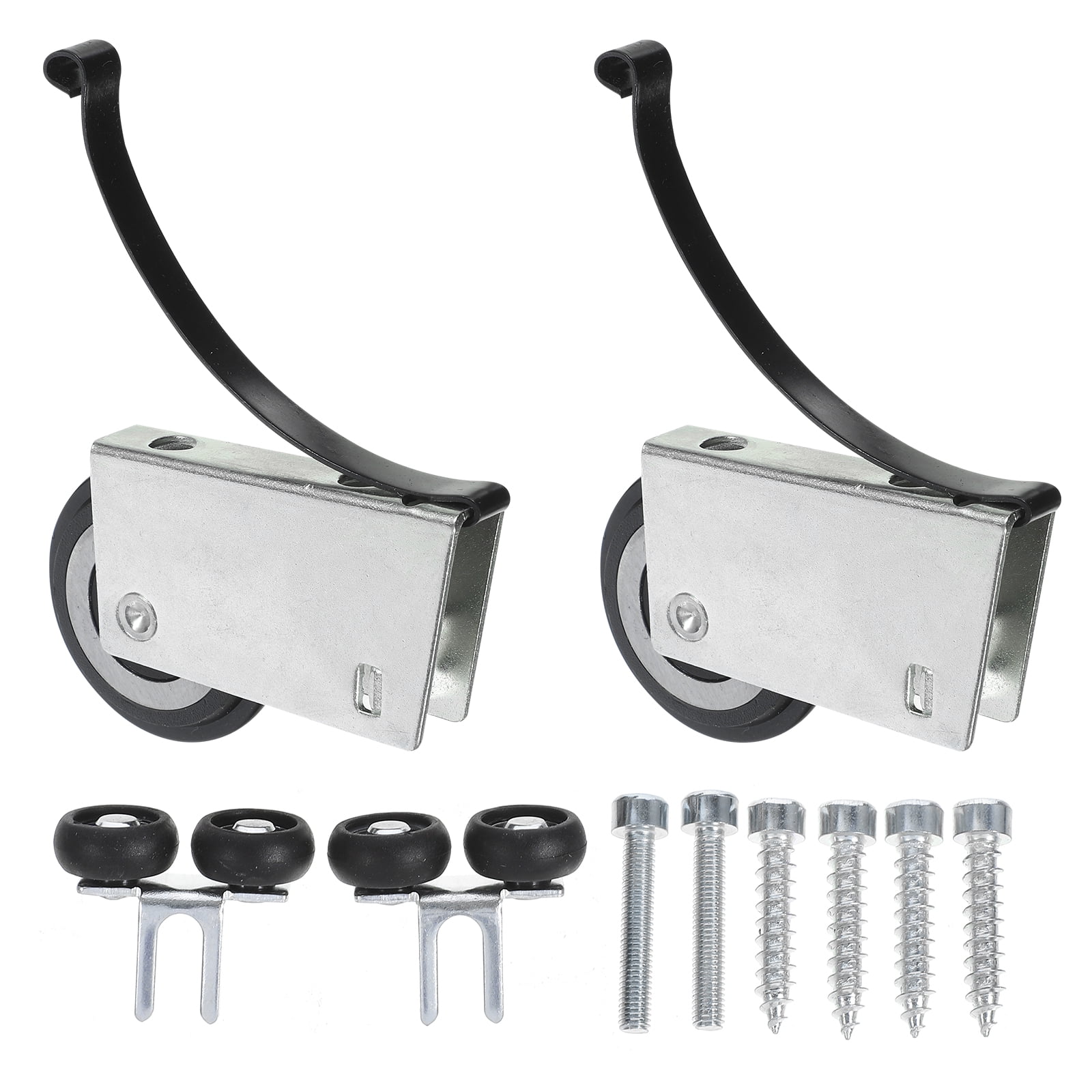 Mixtlocalior 1 Set Sliding Door Rollers Cabinet Pulley Metal Guide ... Mixtlocalior 1 Set Sliding Door Rollers Cabinet Pulley Metal Guide ...