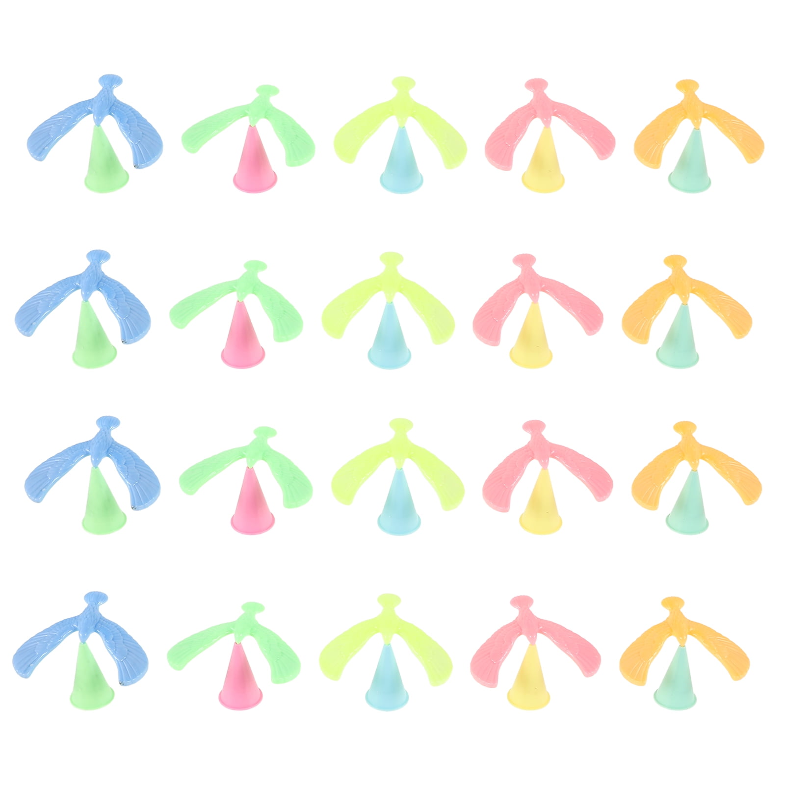 Mixtlocalior 20pcs Children Mini Balancing Bird Toy Gravity Balance ...