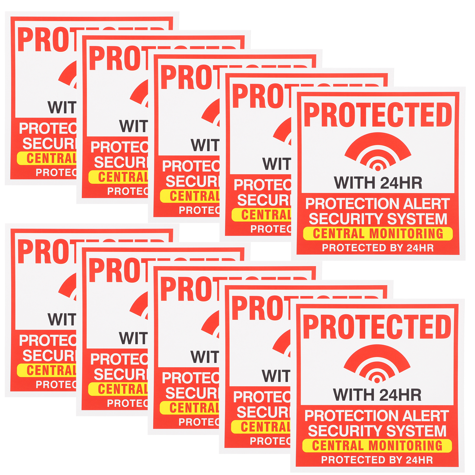 Mixtlocalior 30 Sheets of Household Window Warning Sticker Protection ...