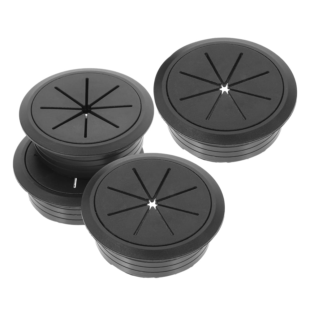 Mixtlocalior 4Pcs Desk Wire Grommets Computer Table Cable Hole Cover ...