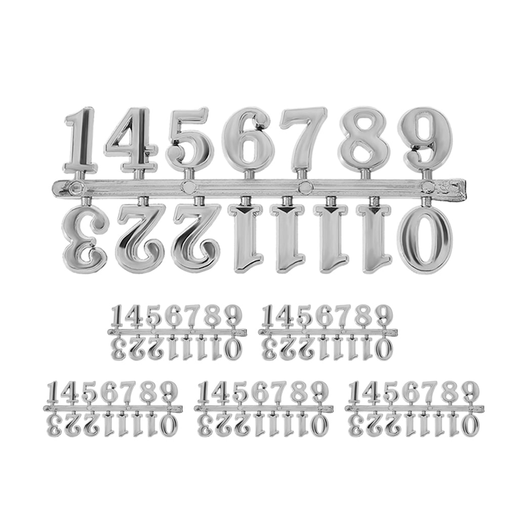 Mixtlocalior 6 Sets Clock Arabic Number Arabic Number DIY Digital Clock ...