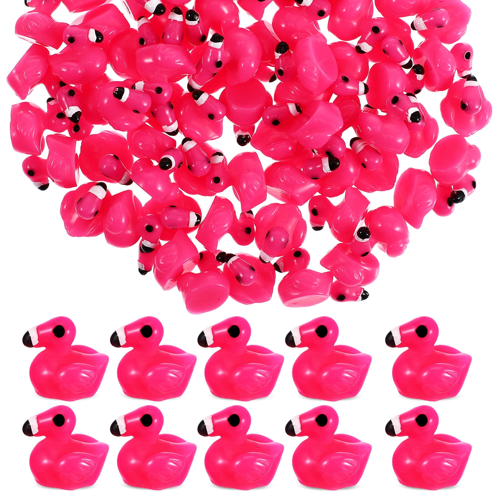 Mixtlocalior 80pcs Mini Flamingos Tiny Flamingo Figurines Resin Animal ...