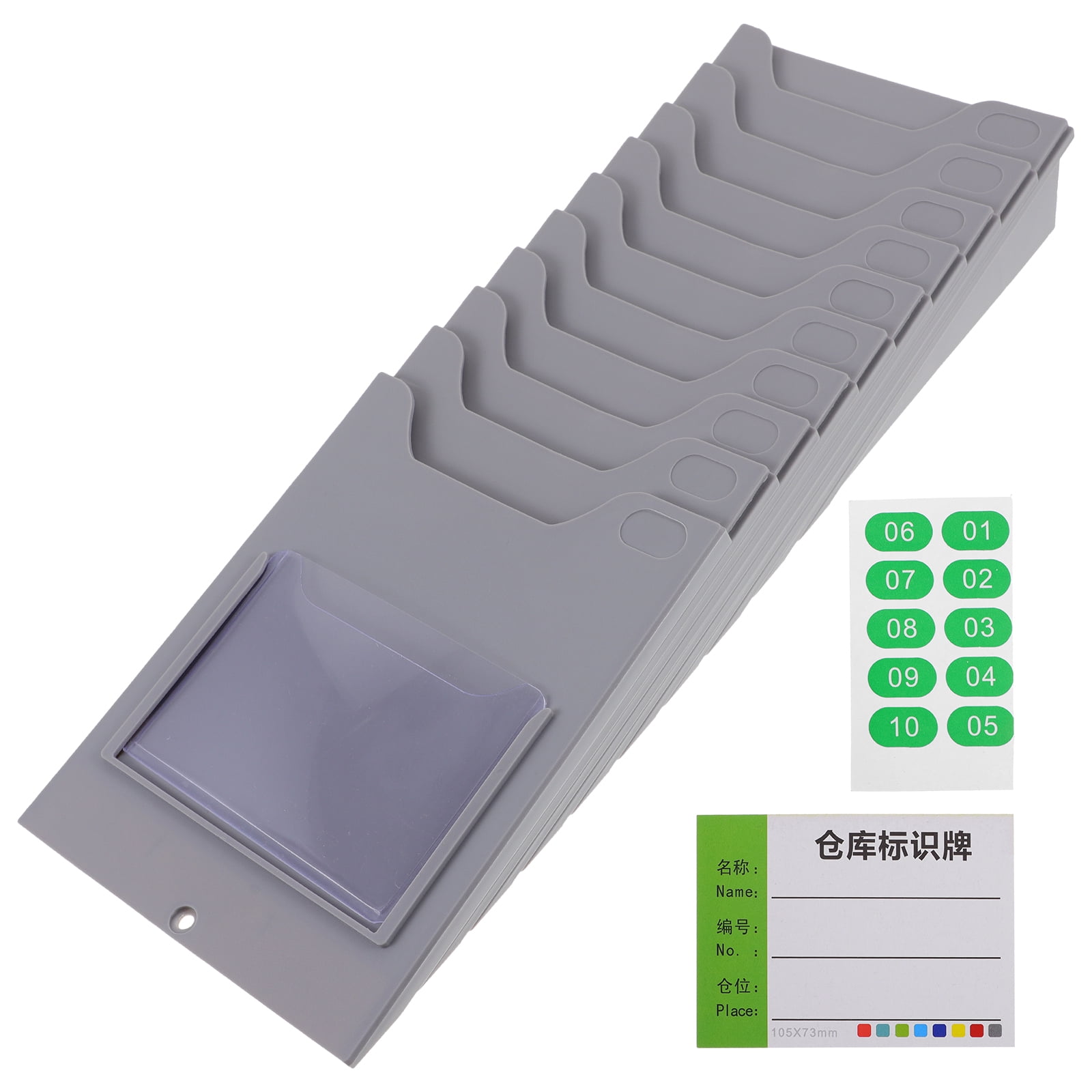 LIFKOME Timecard Holder Wall Mount Slots Rectangular 1Set 7.3X5.7X3.7in ...