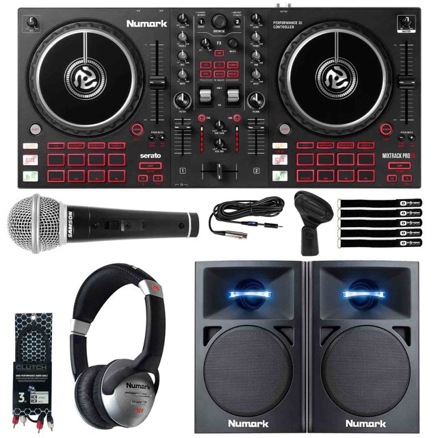 Mixtrack Pro FX Audio Sound System: 2-Deck DJ Controller Complete ...