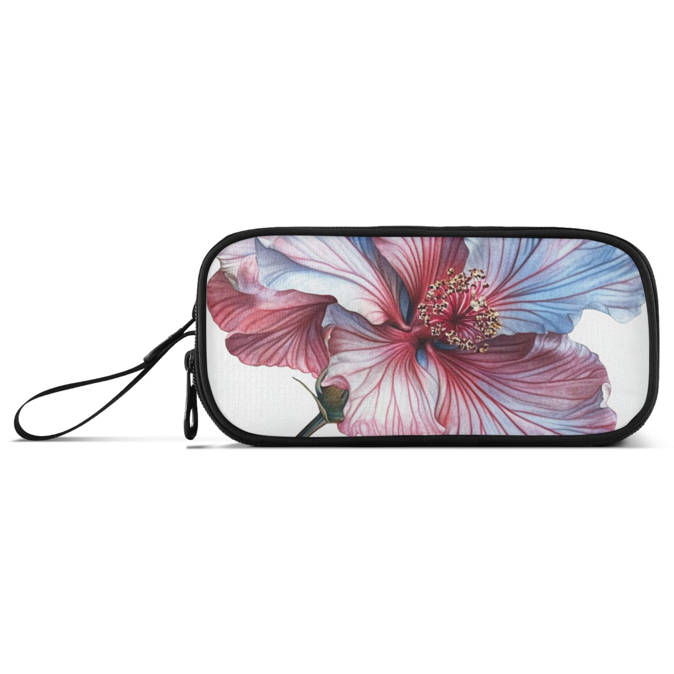 Mixture Color Flowers Pencil Case Stationary Holder Pen Bag Pencil Pouch Tool Organizer 3 ...